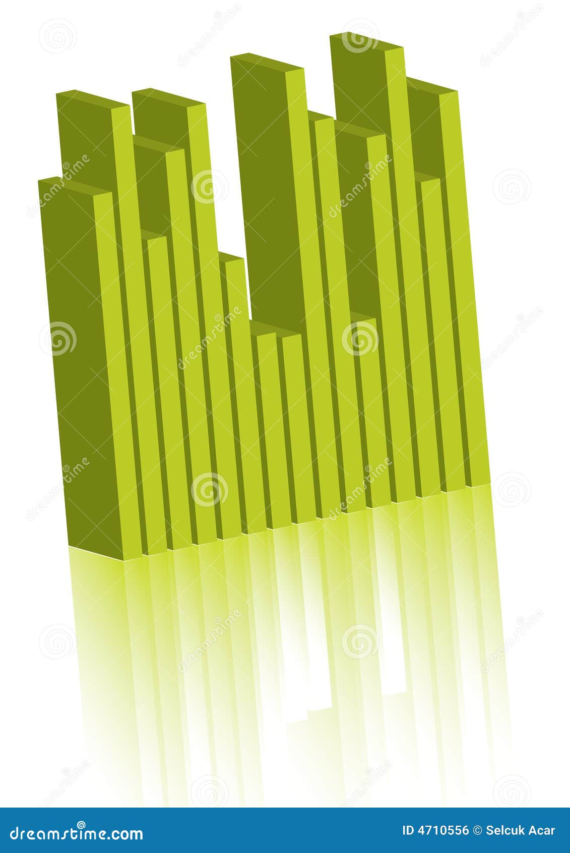 Green graph stock vector. Illustration of financial, regional - 4710556