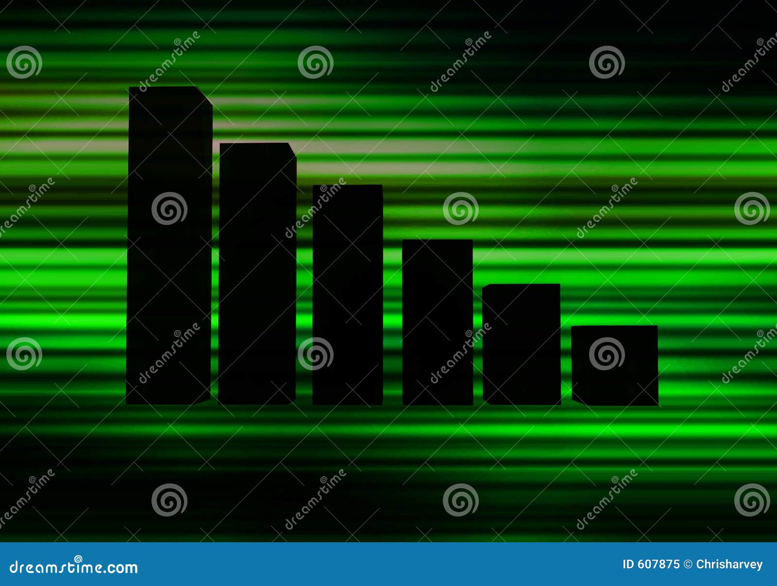 Green Graph stock illustration. Illustration of fusion - 607875