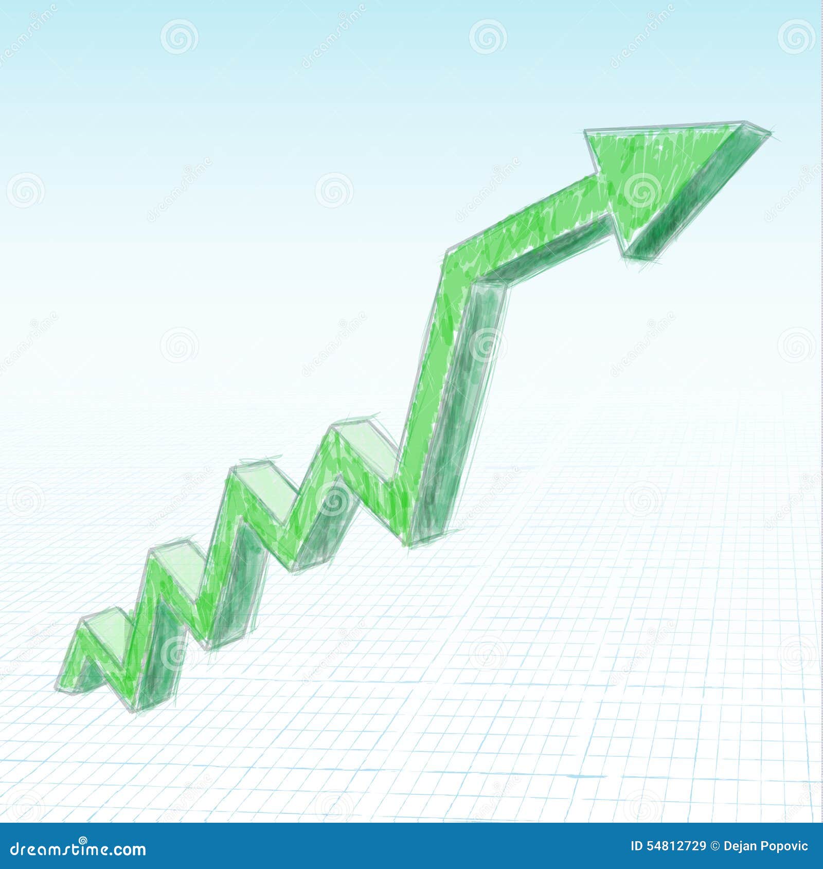 Green Bar Graph, Growth Is Improving And Red Bar Graph, Financial ...