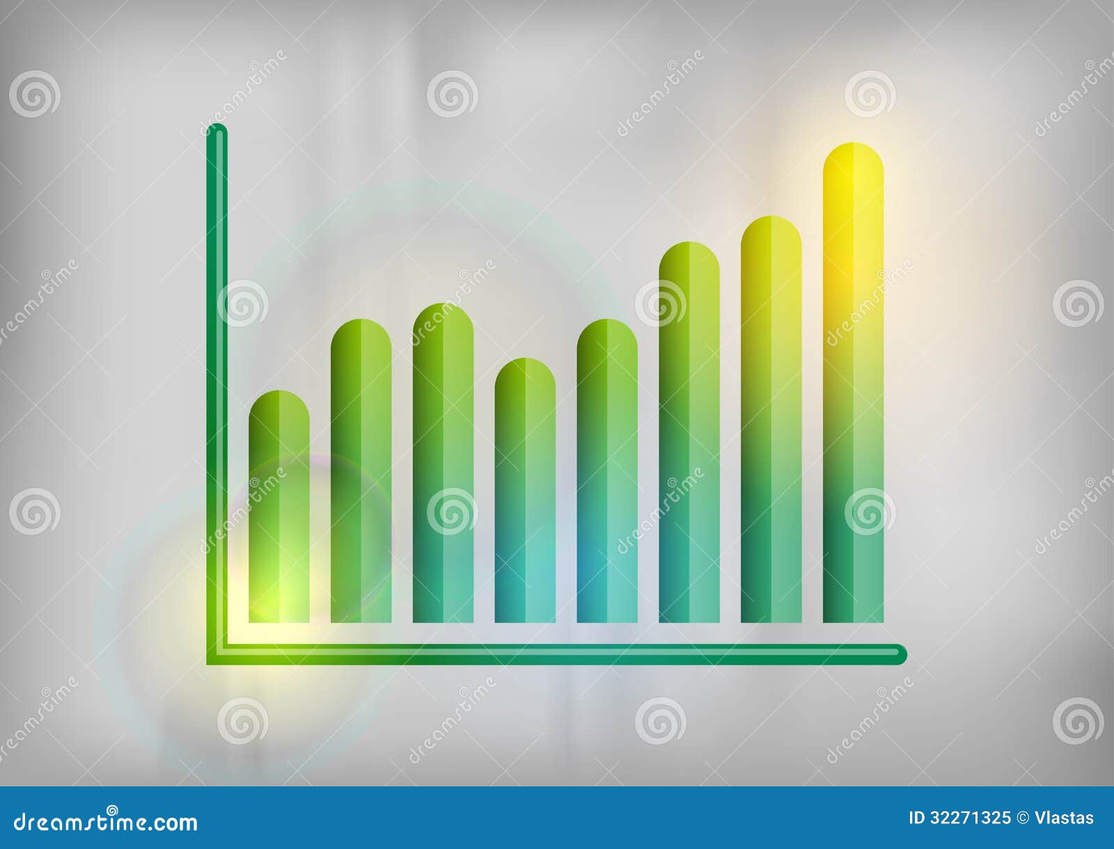 Green graph stock vector. Illustration of goal, graphic - 32271325