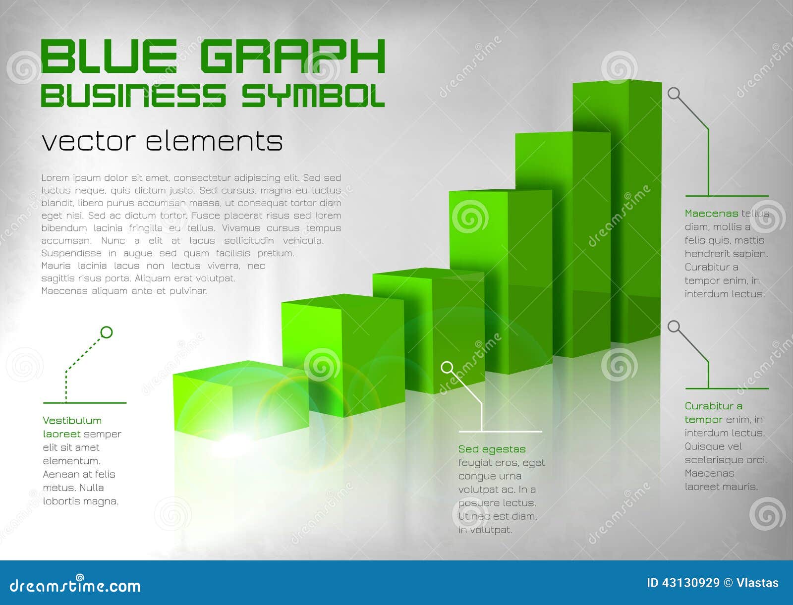 Green Graph Cartoon Vector | CartoonDealer.com #42441041
