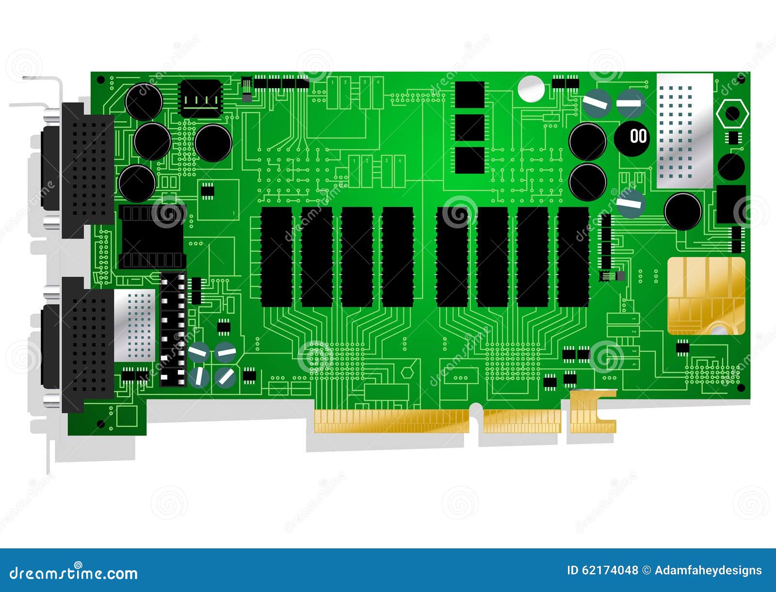 Graphics Card Computer Component Cartoon Clip Art Coloring Page ...