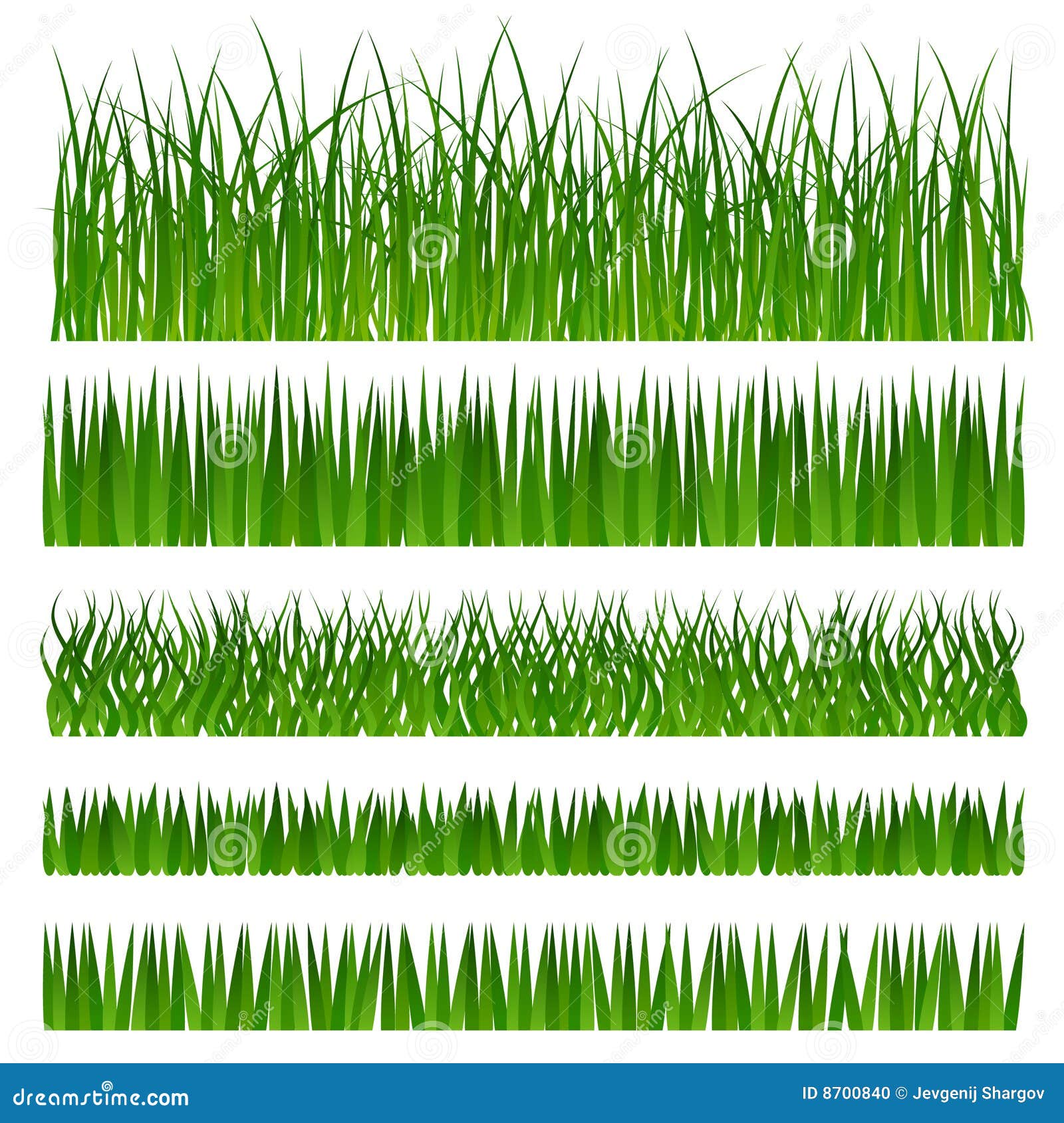 Green grass stock vector. Illustration of isolated, growth - 8700840