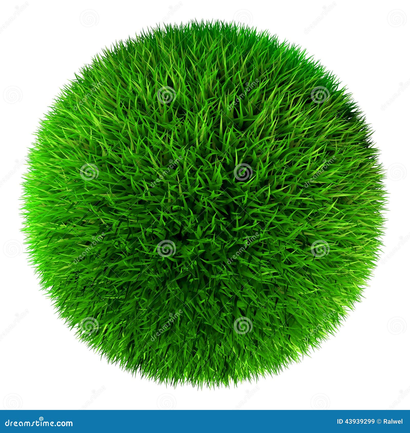 Green grass ball stock illustration. Illustration of football - 43939299