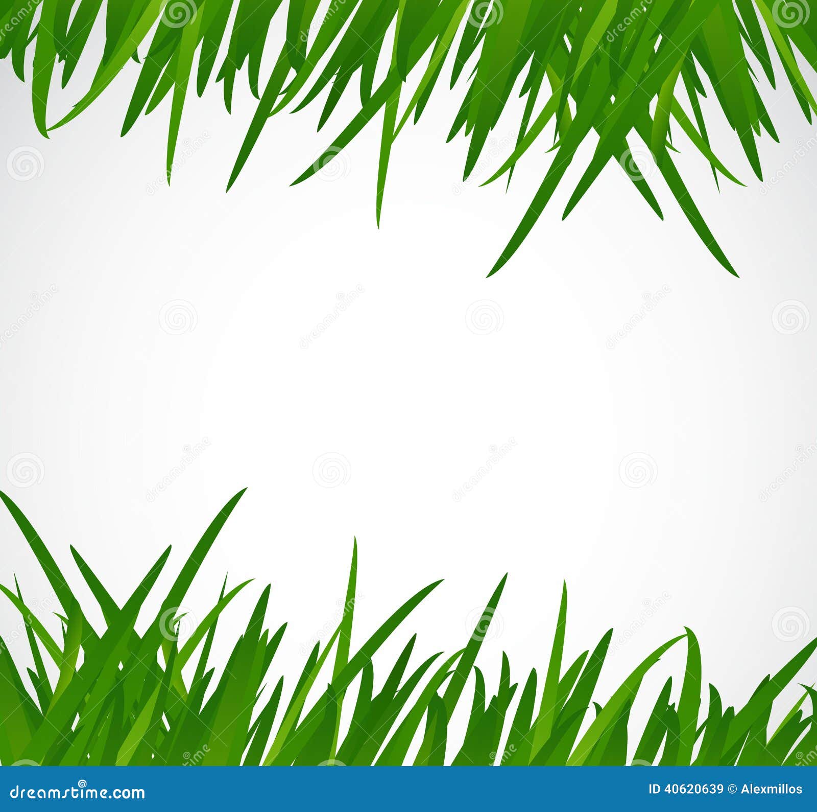 Green Grass Border Illustration Design Stock Illustration ...