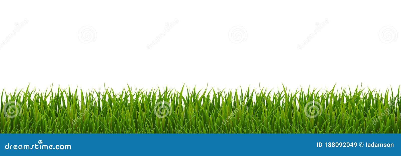 Green Grass Border stock vector. Illustration of field - 188092049