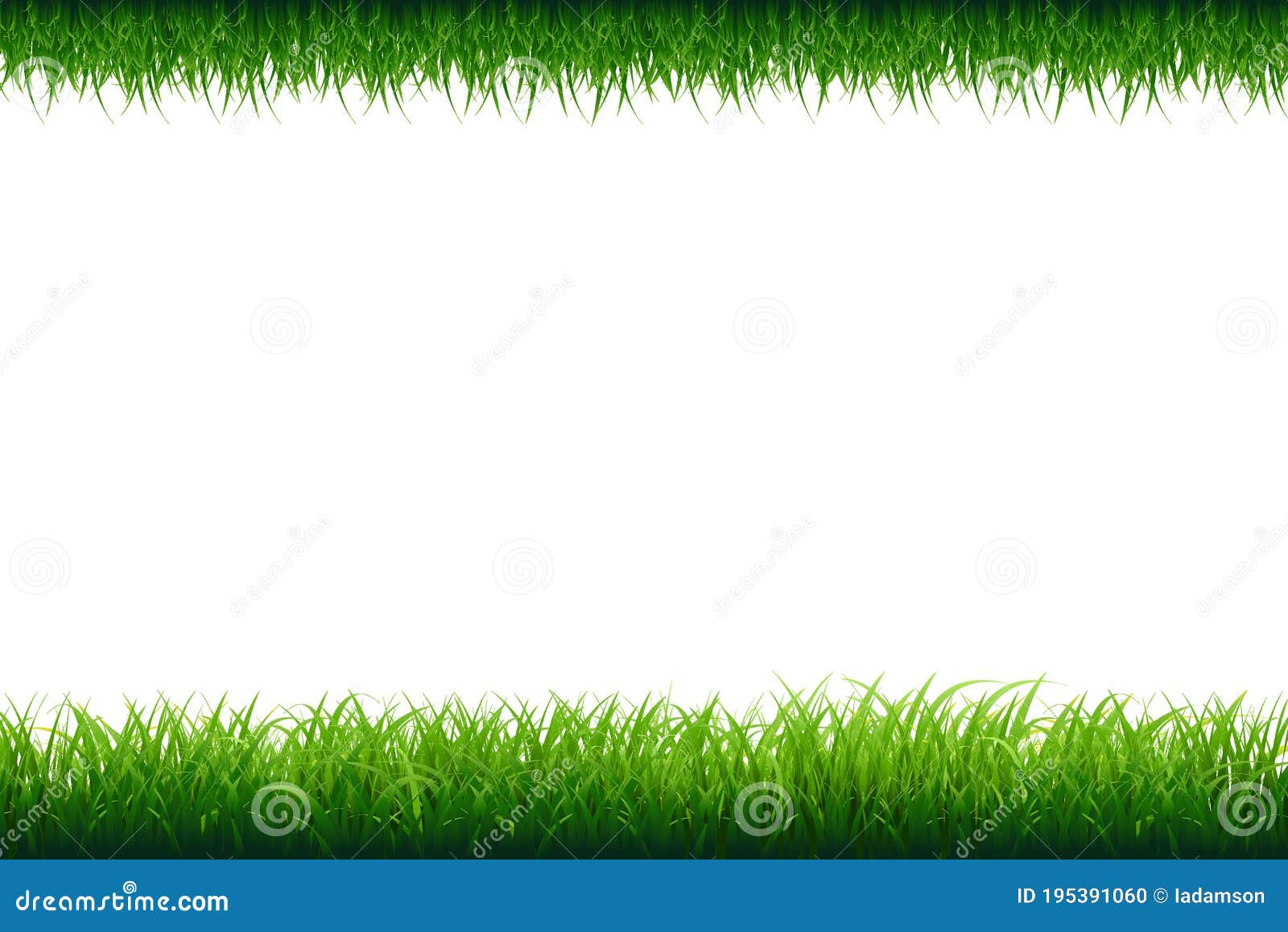 Green Grass Borders stock vector. Illustration of base - 195391060
