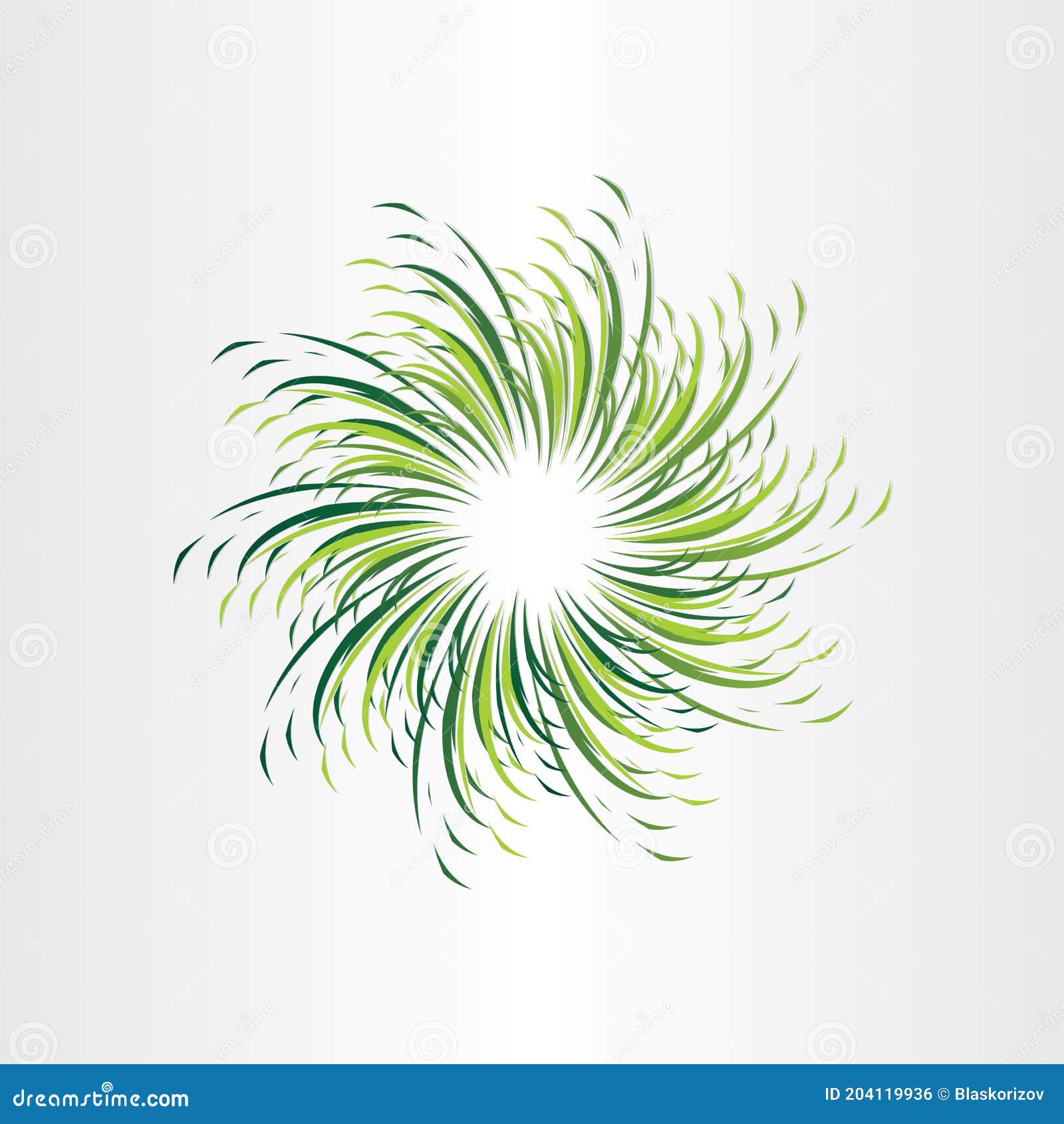 Green Grass Circle Abstract Background Stock Vector - Illustration of ...