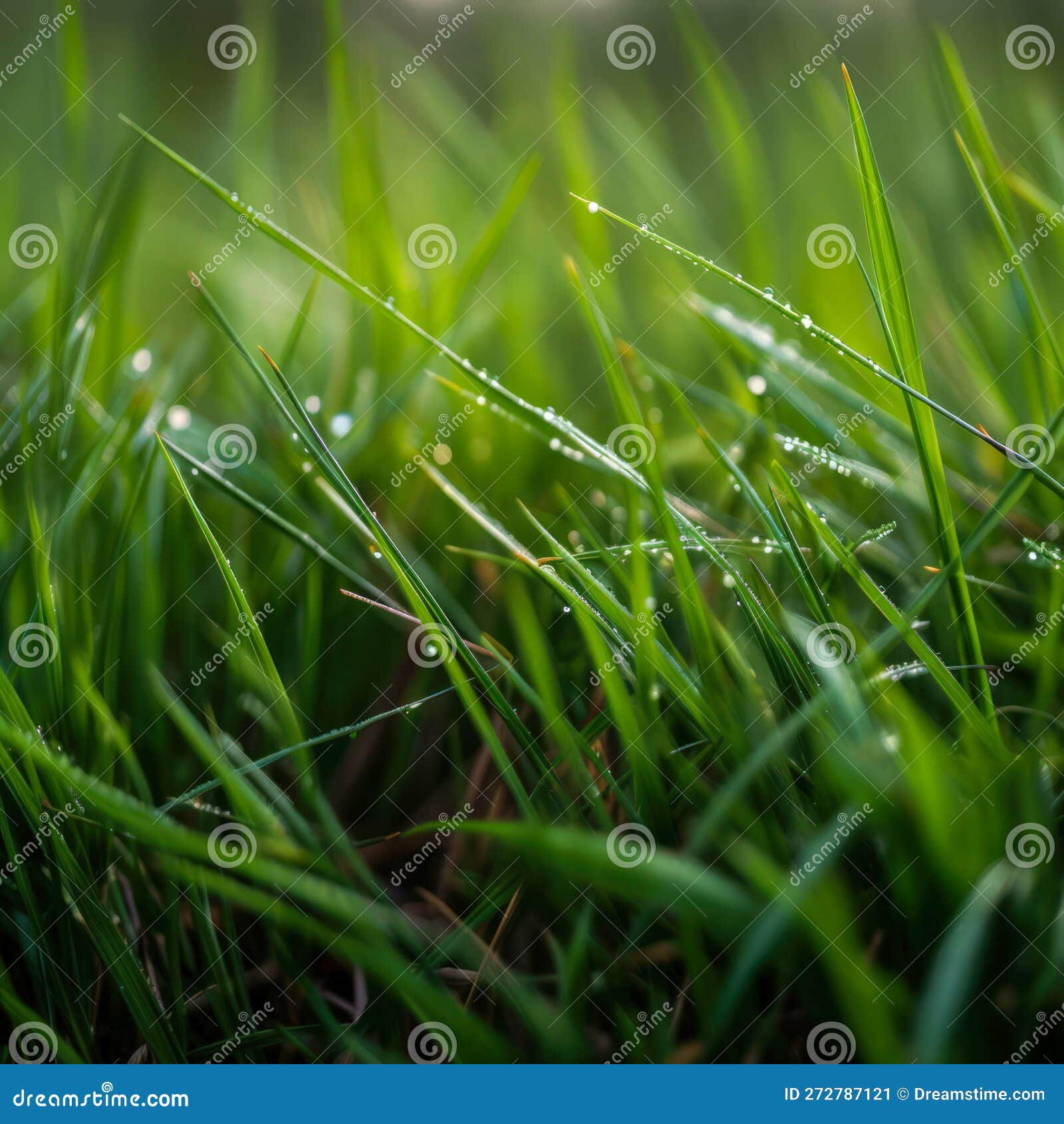Green Grass Close-up Super Macro Shooting Stock Illustration ...