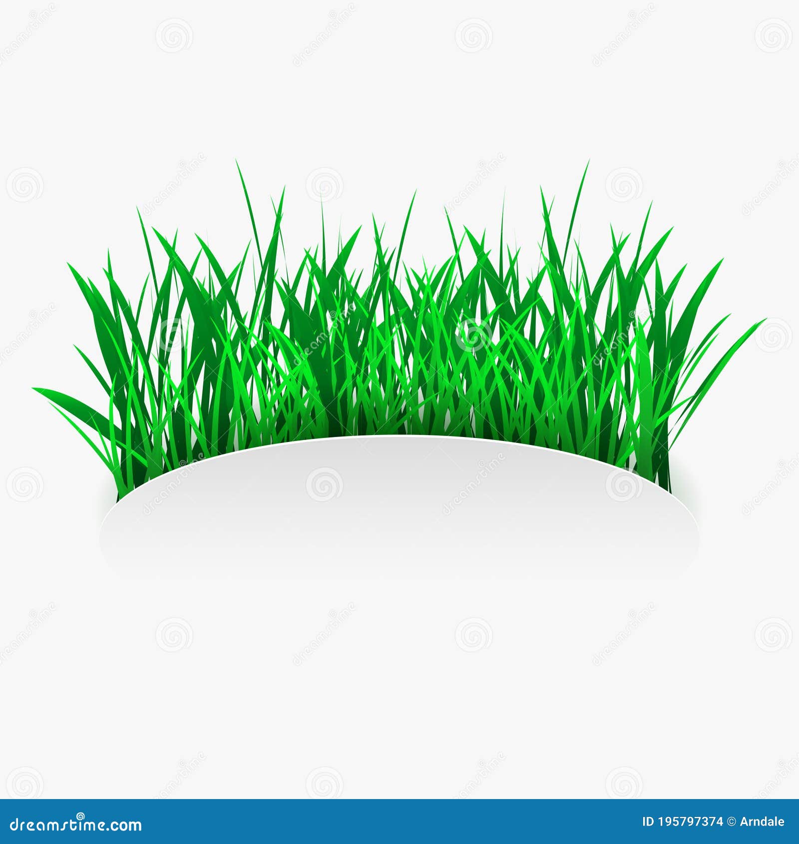 Green Grass in Cut Paper Style Stock Vector - Illustration of element ...