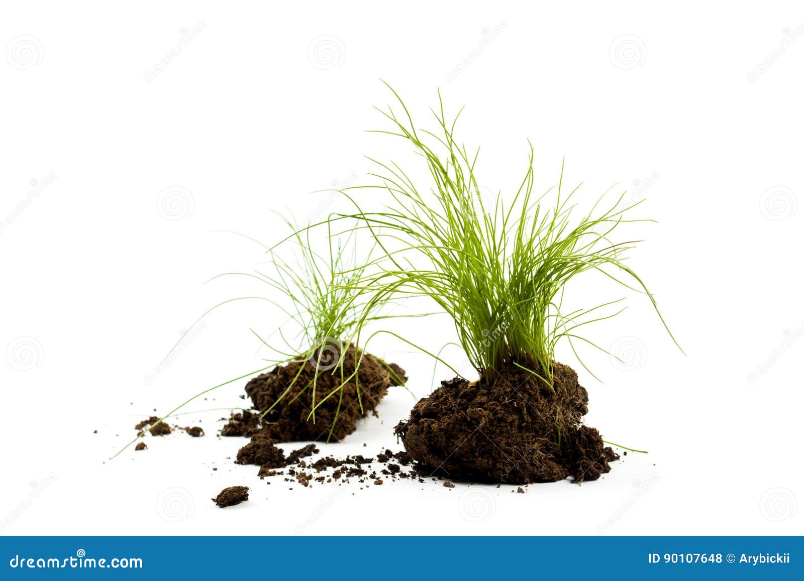 Green grass with earth stock photo. Image of land, color - 90107648