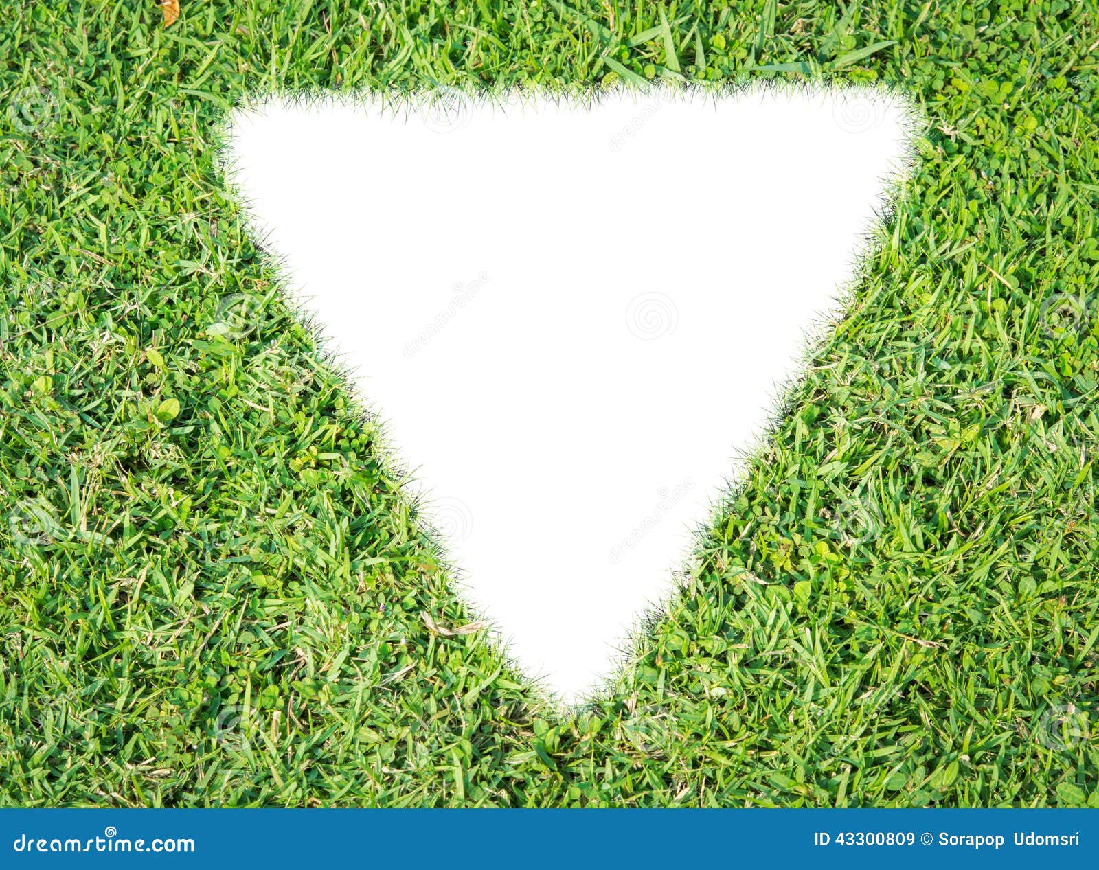 Green Grass Ecological Triangle Rendered Icon Stock Image - Image of ...
