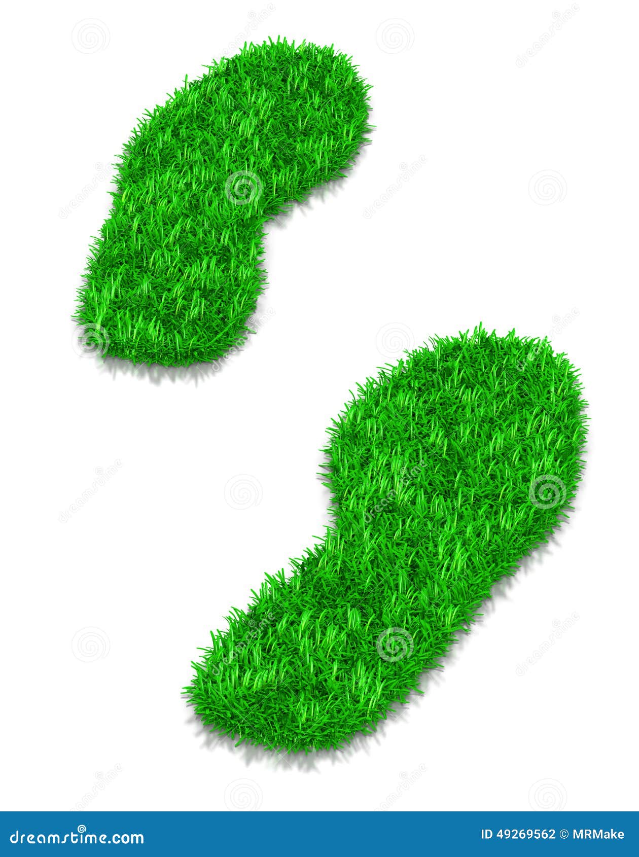 Green Grass Footsteps stock illustration. Illustration of save - 49269562