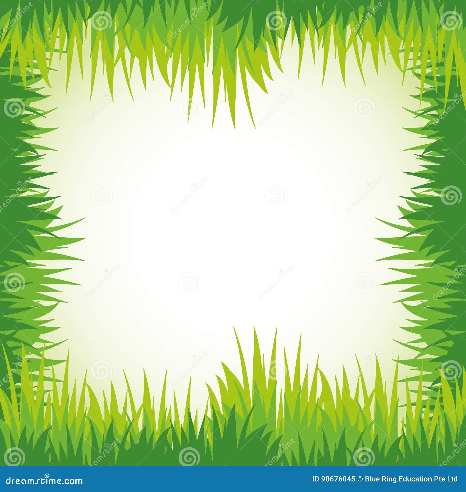 Green Grass for Frame Template Stock Vector - Illustration of clipart ...