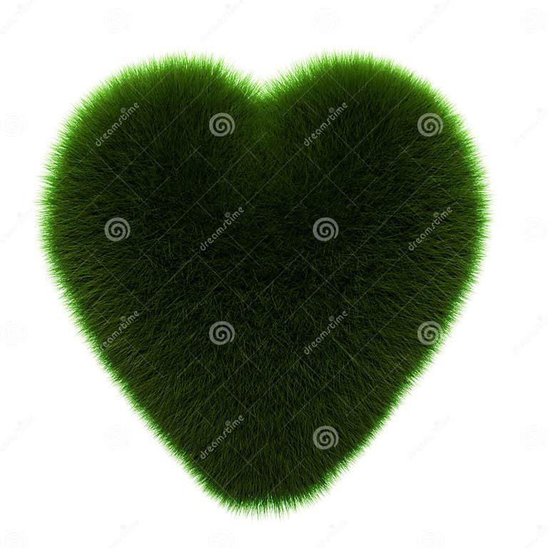 Green grass heart stock illustration. Illustration of natural - 28368075