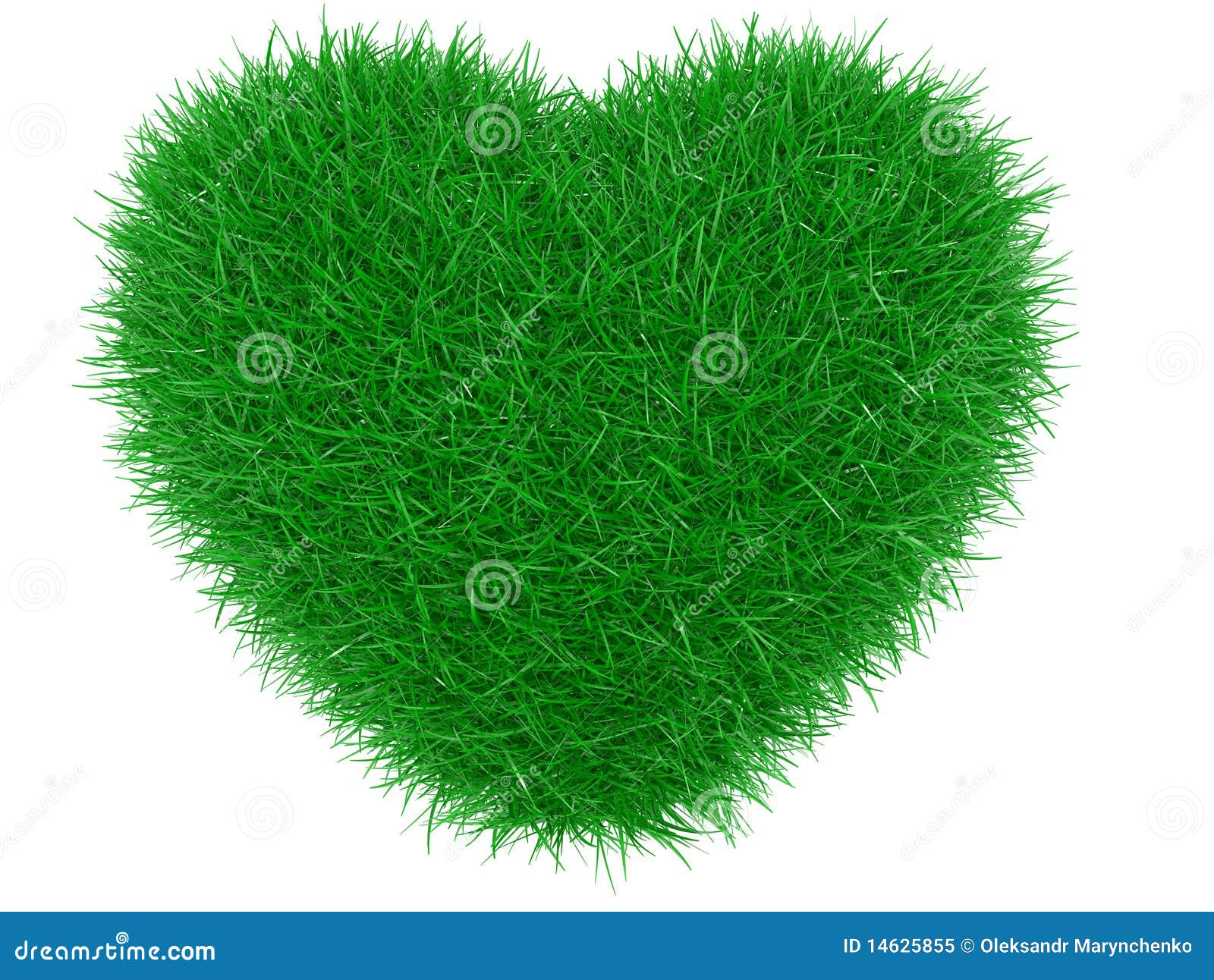Green grass heart shape. stock illustration. Illustration of design ...