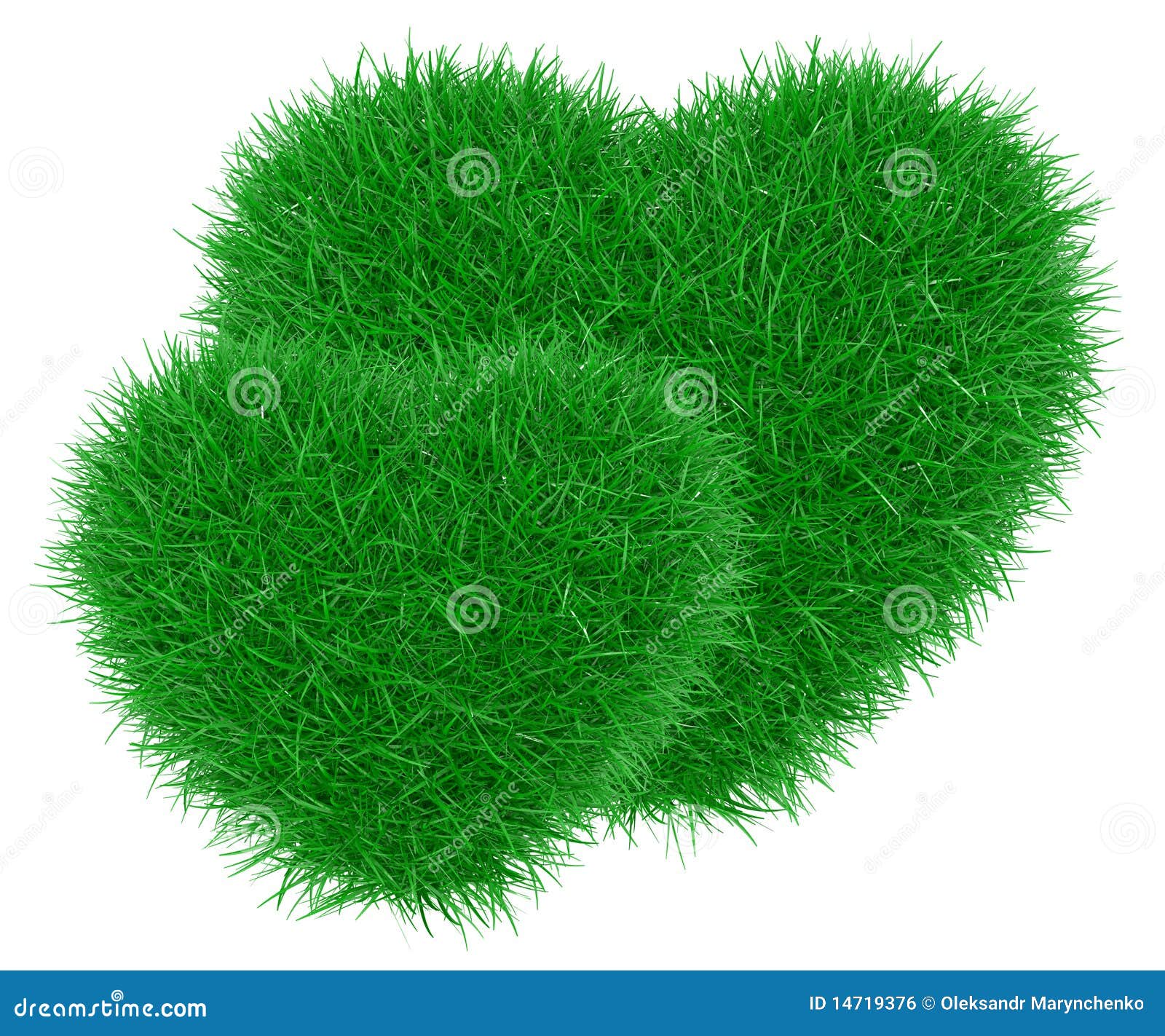 Green grass heart shape. stock illustration. Illustration of decorative ...