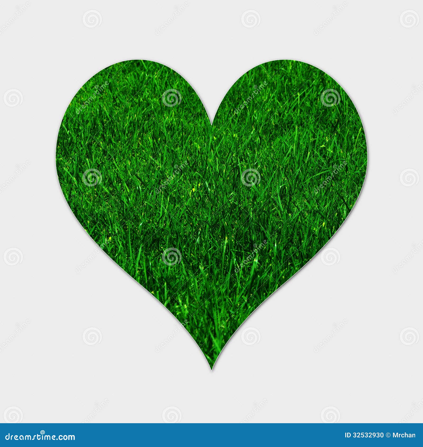 Green grass heart stock photo. Image of environmental - 32532930