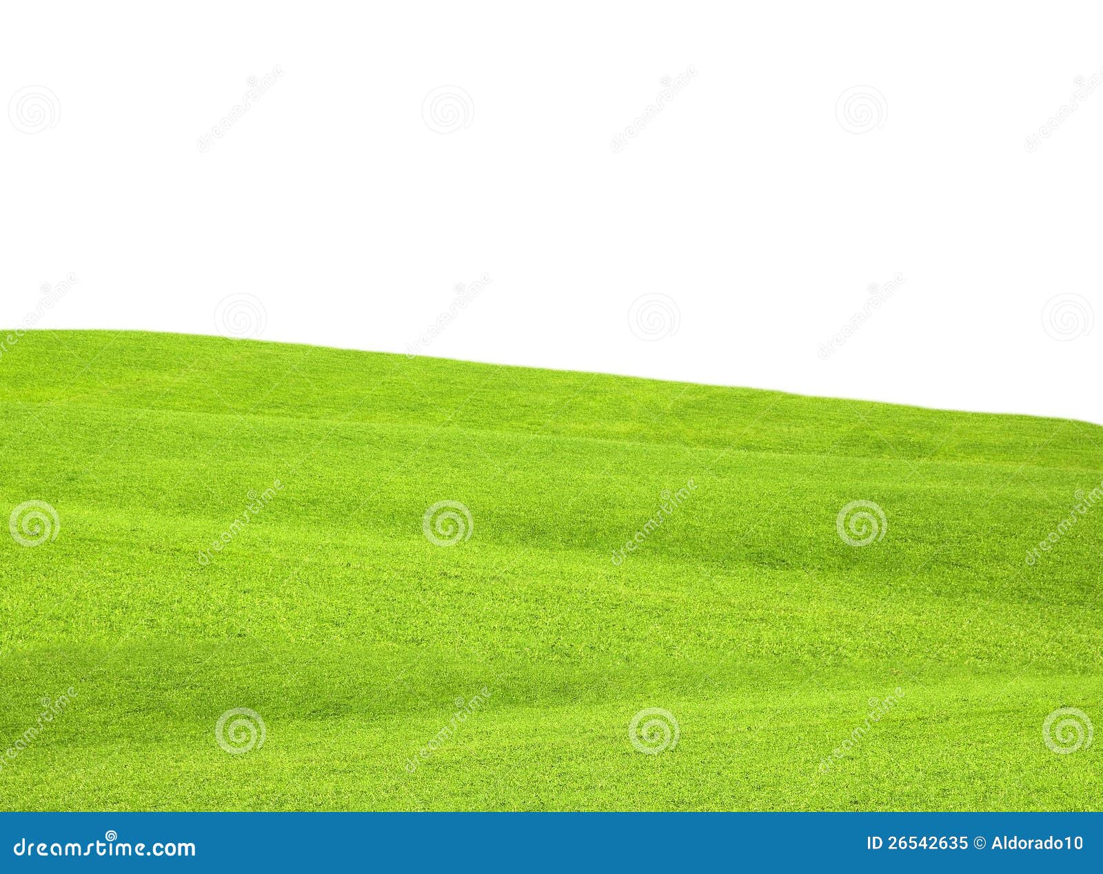 Green grass hill stock image. Image of bright, isolated - 26542635