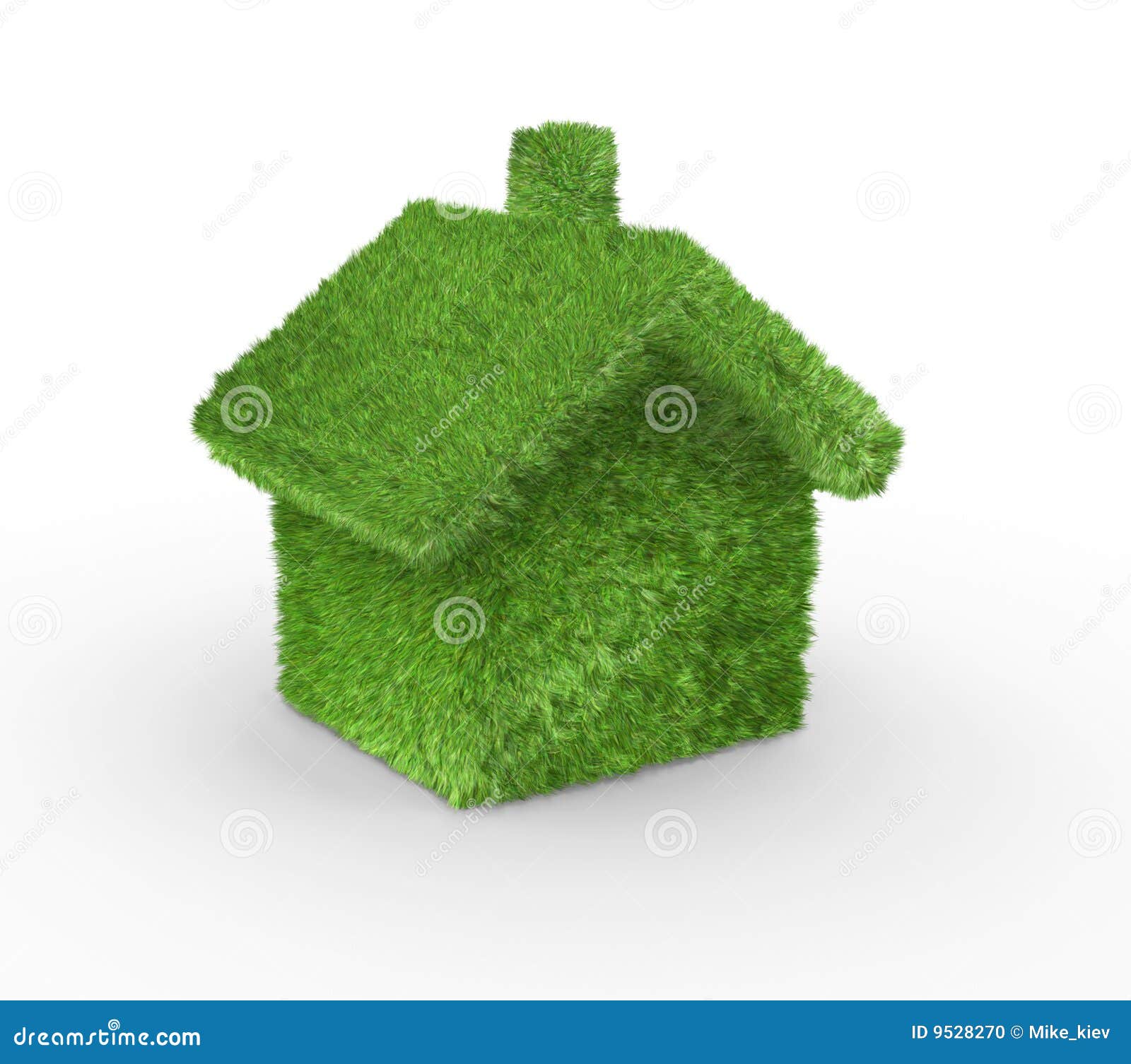 Green grass house stock illustration. Illustration of life - 9528270