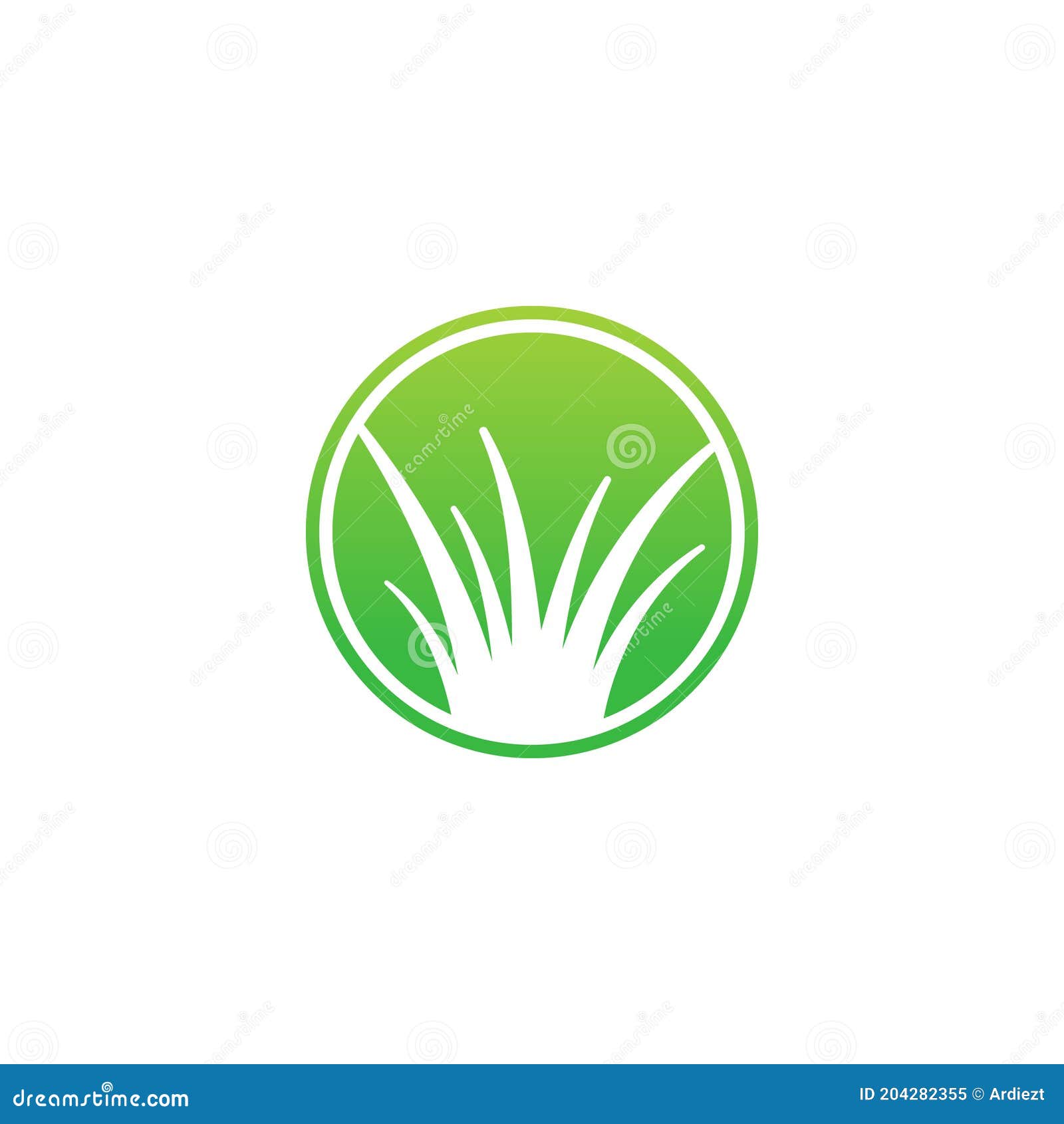 Green Grass Icon Logo Vector Design Stock Vector - Illustration of ...