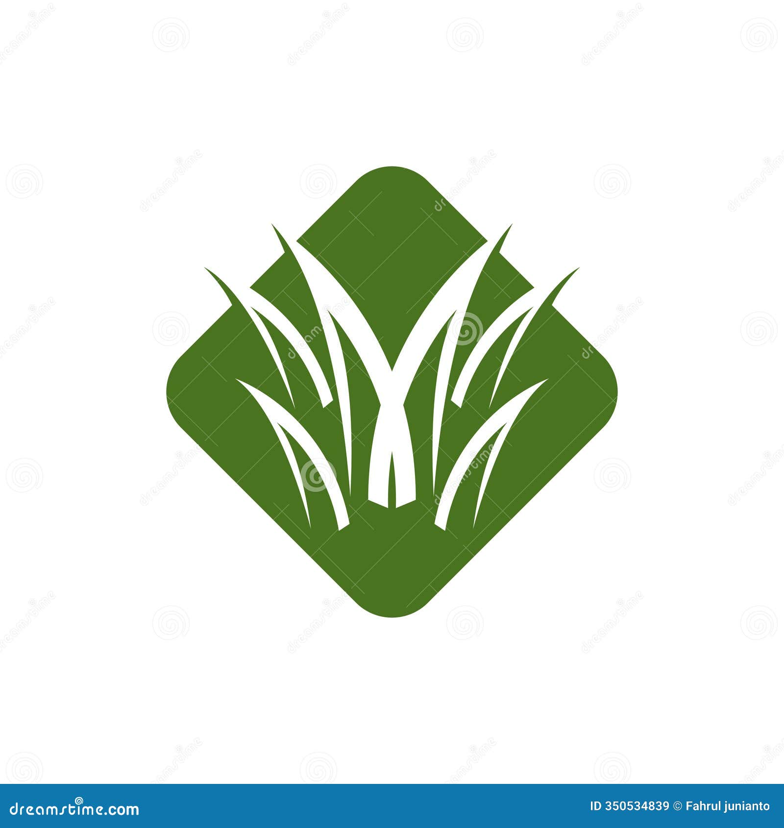 Green Grass Icon and Symbol Template Stock Illustration - Illustration ...