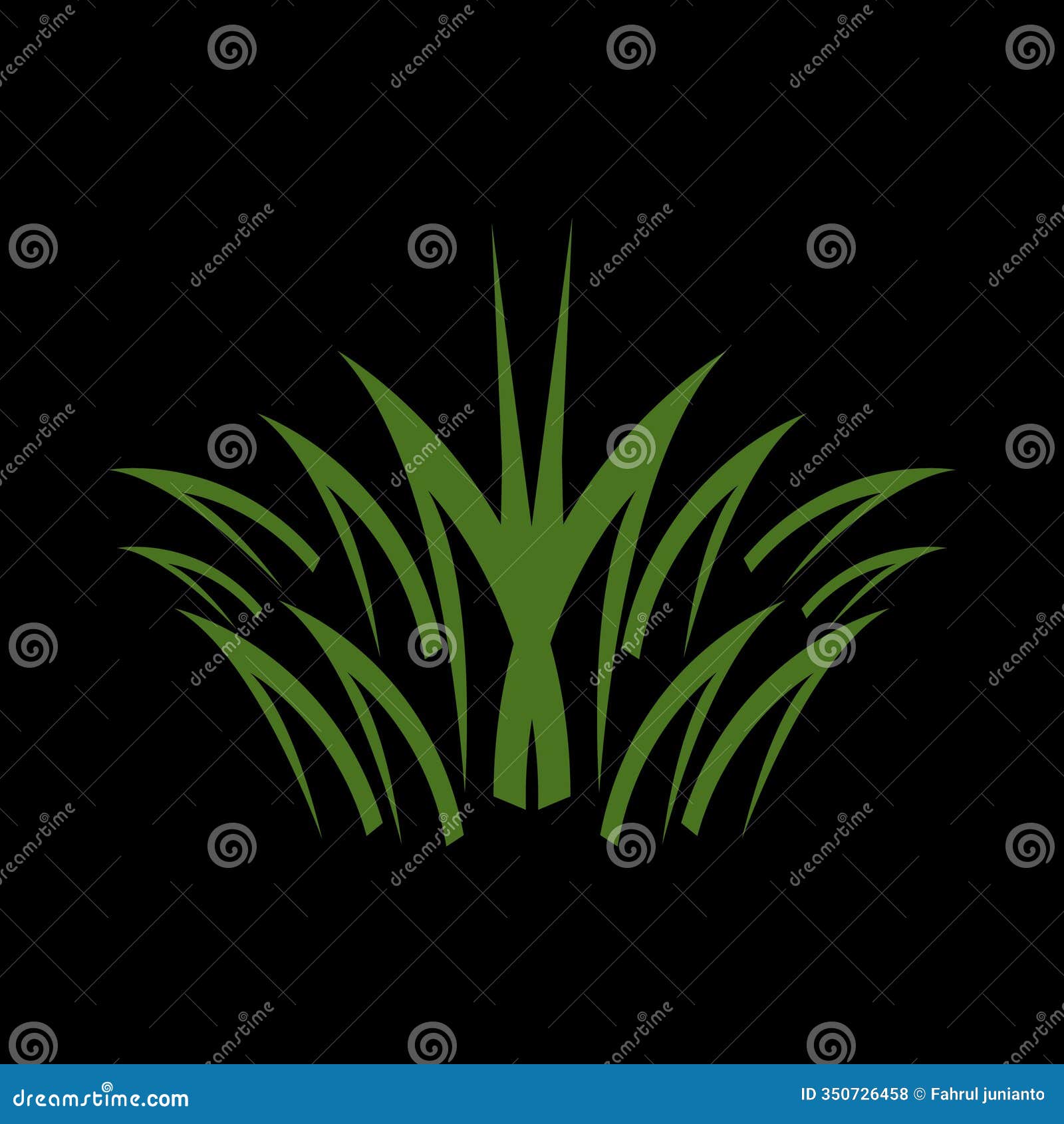 Green Grass Icon and Symbol Template Stock Illustration - Illustration ...
