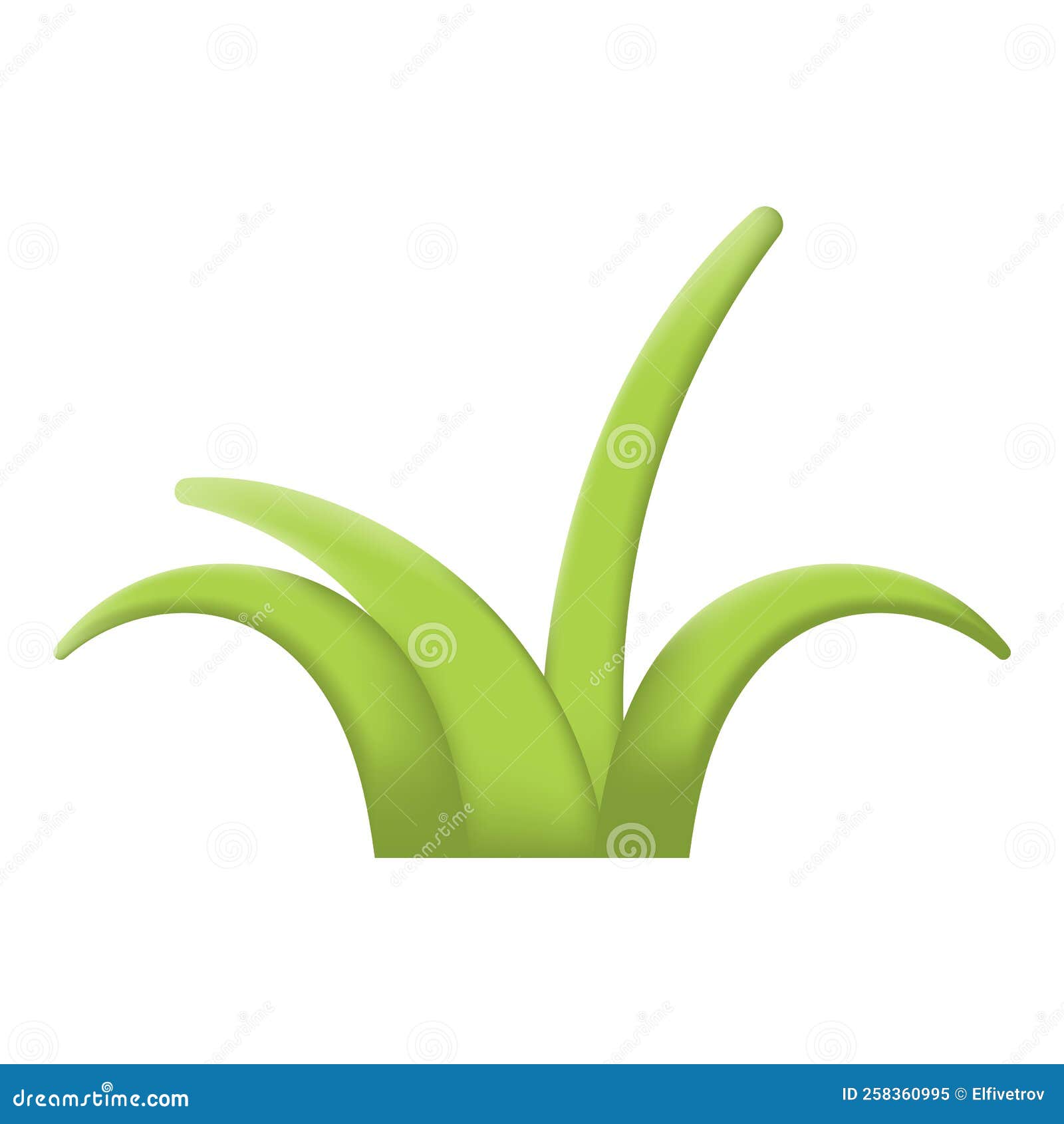 Green Grass Isolated stock vector. Illustration of field - 258360995