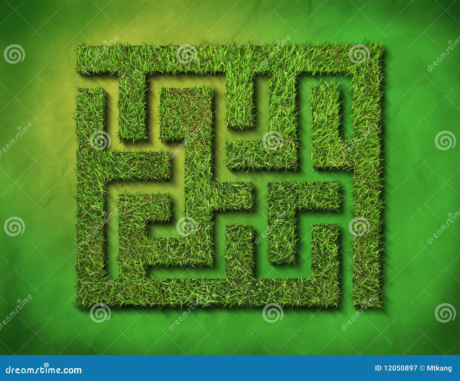 Green grass maze stock image. Image of route, puzzles - 12050897