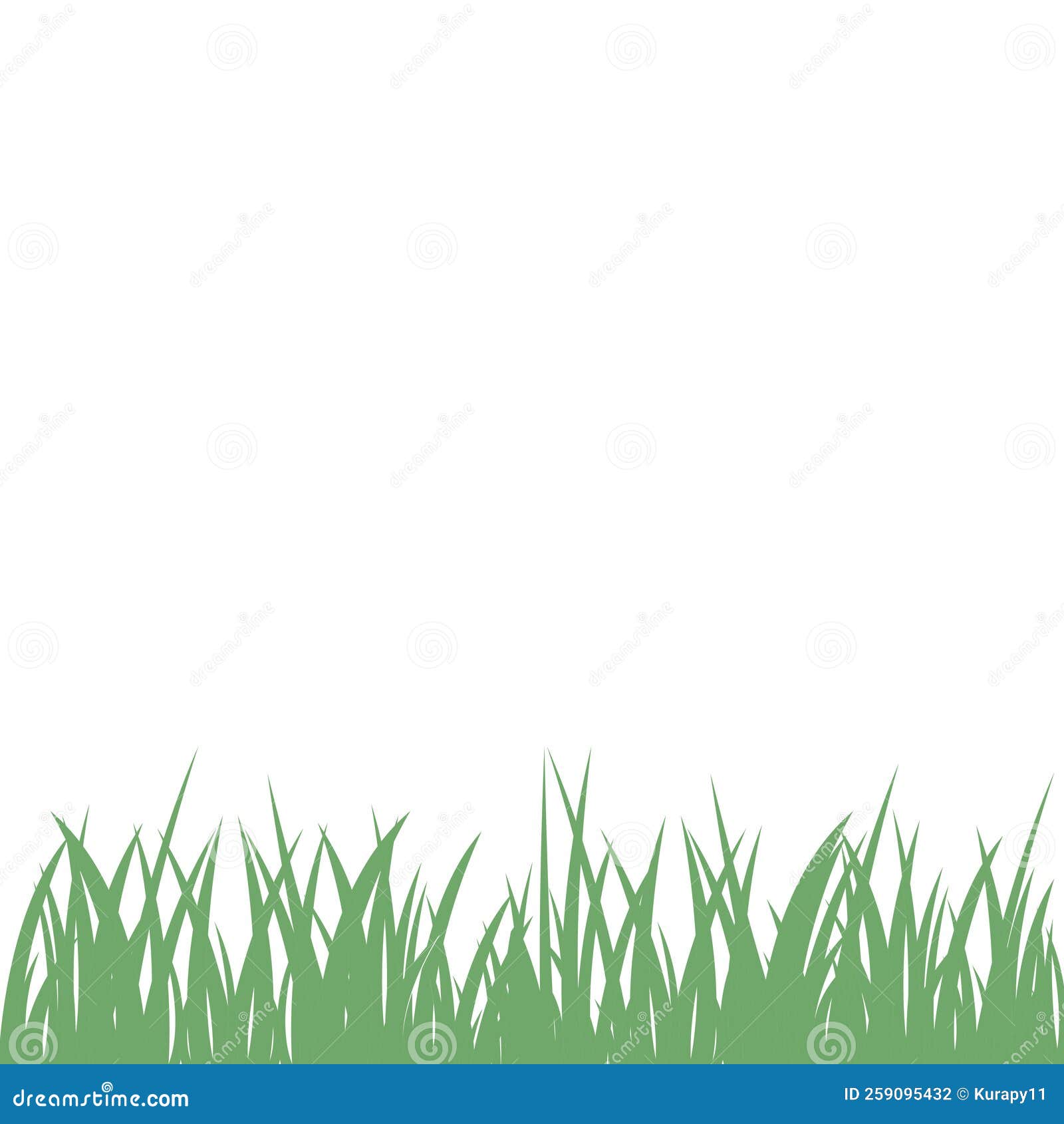 Grass Meadow Border Illustration Pattern Spring or Summer Lawn Lawn ...