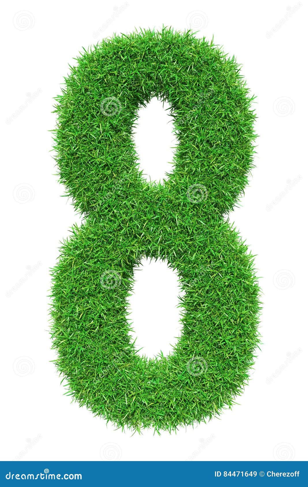 Green grass number 8 stock illustration. Illustration of icon - 84471649
