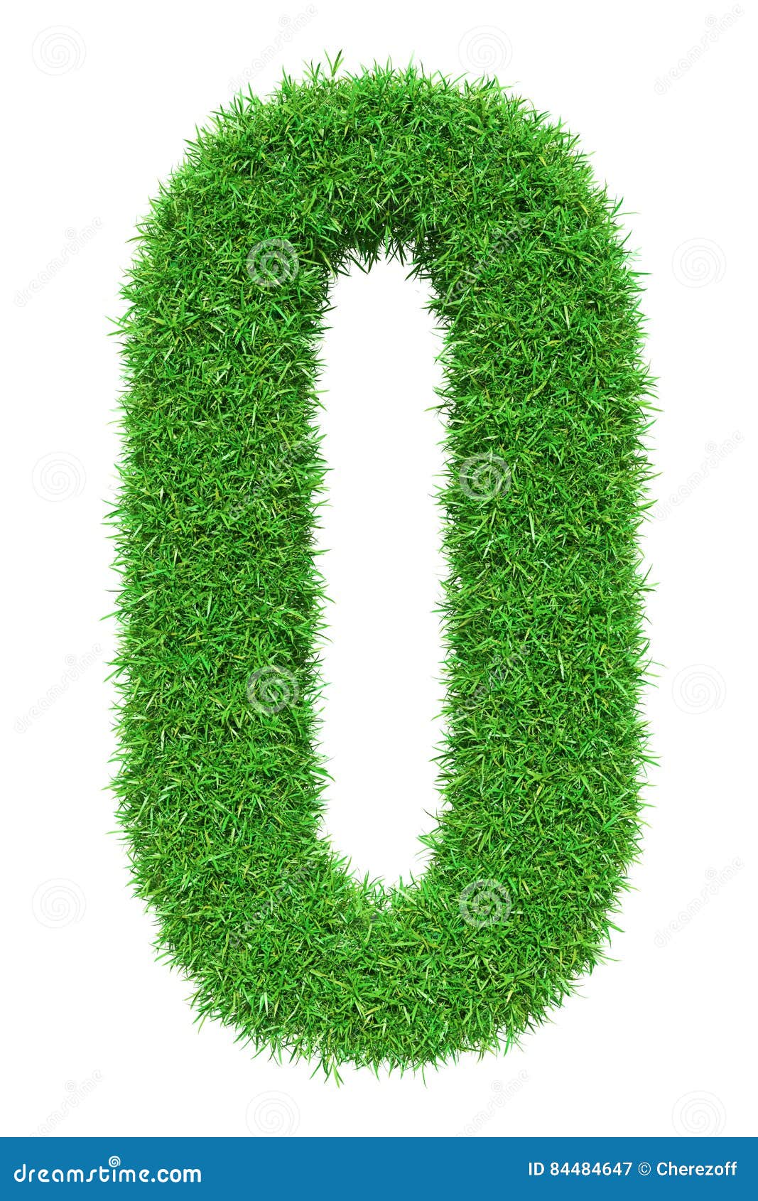 Grass Number Seven. Green Number 7, Isolated On White Transparent ...
