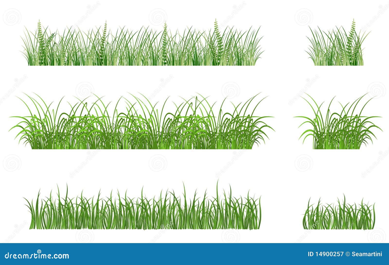 Green grass patterns stock vector. Illustration of close - 14900257