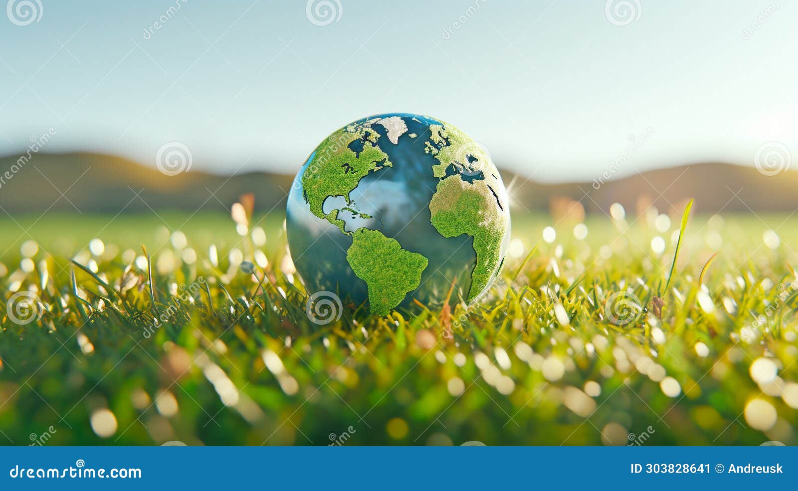 Green Grass and Eco Planet , Environment and Sustainability Concept ...