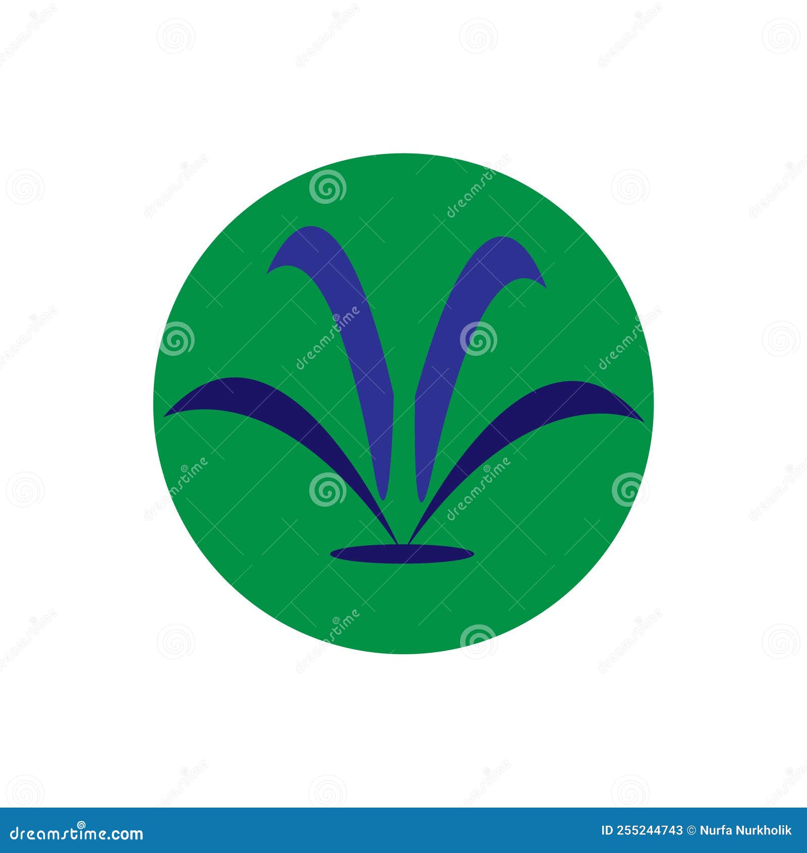 Green Grass Plant Icon Design Vector Illustration Stock Vector ...