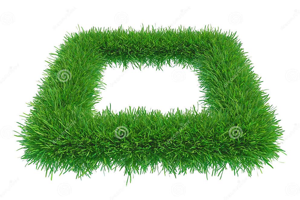 Green Grass Rectangle Piece Stock Illustration - Illustration of flora ...