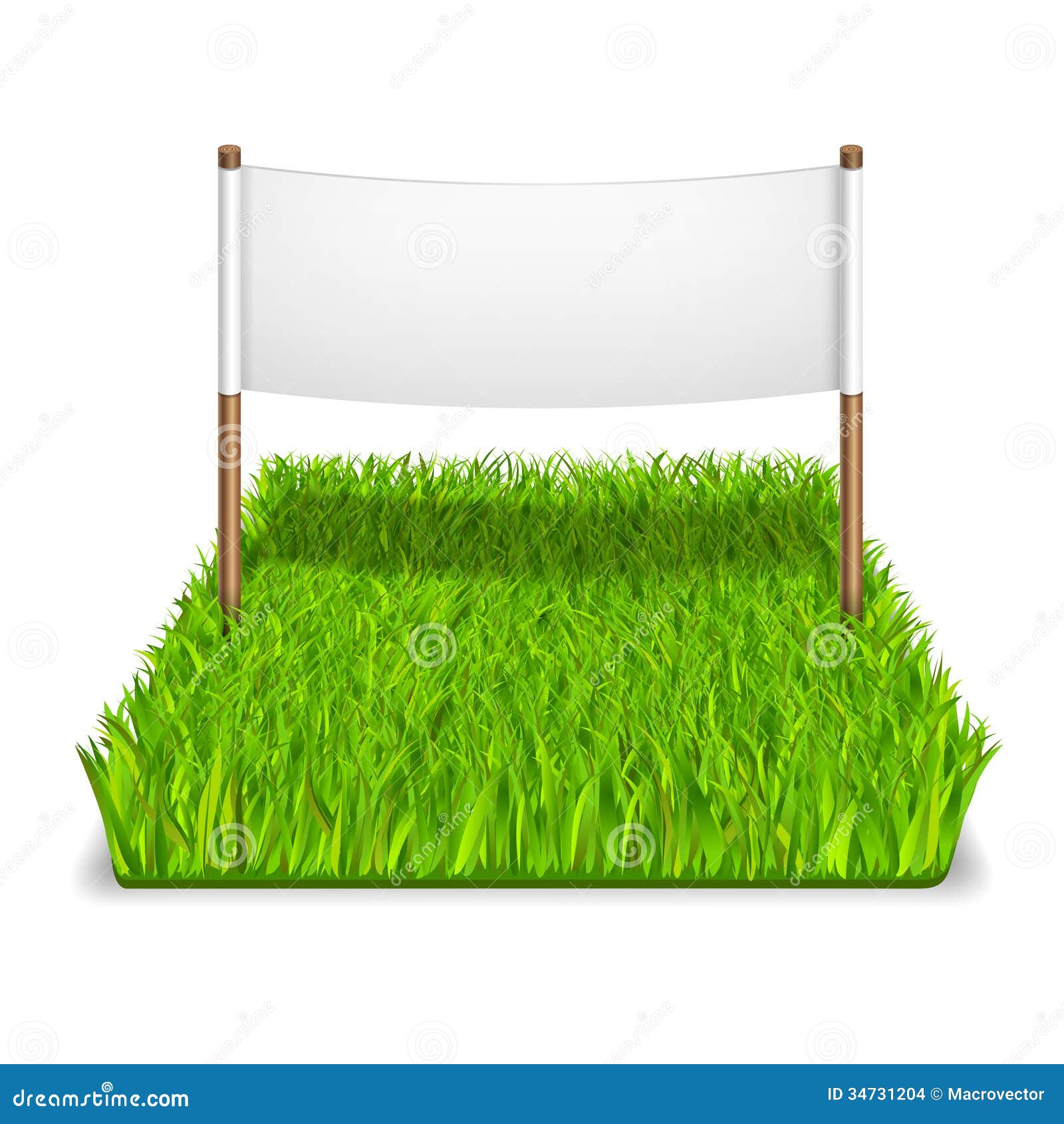 Green grass sign stock vector. Illustration of signboard - 34731204