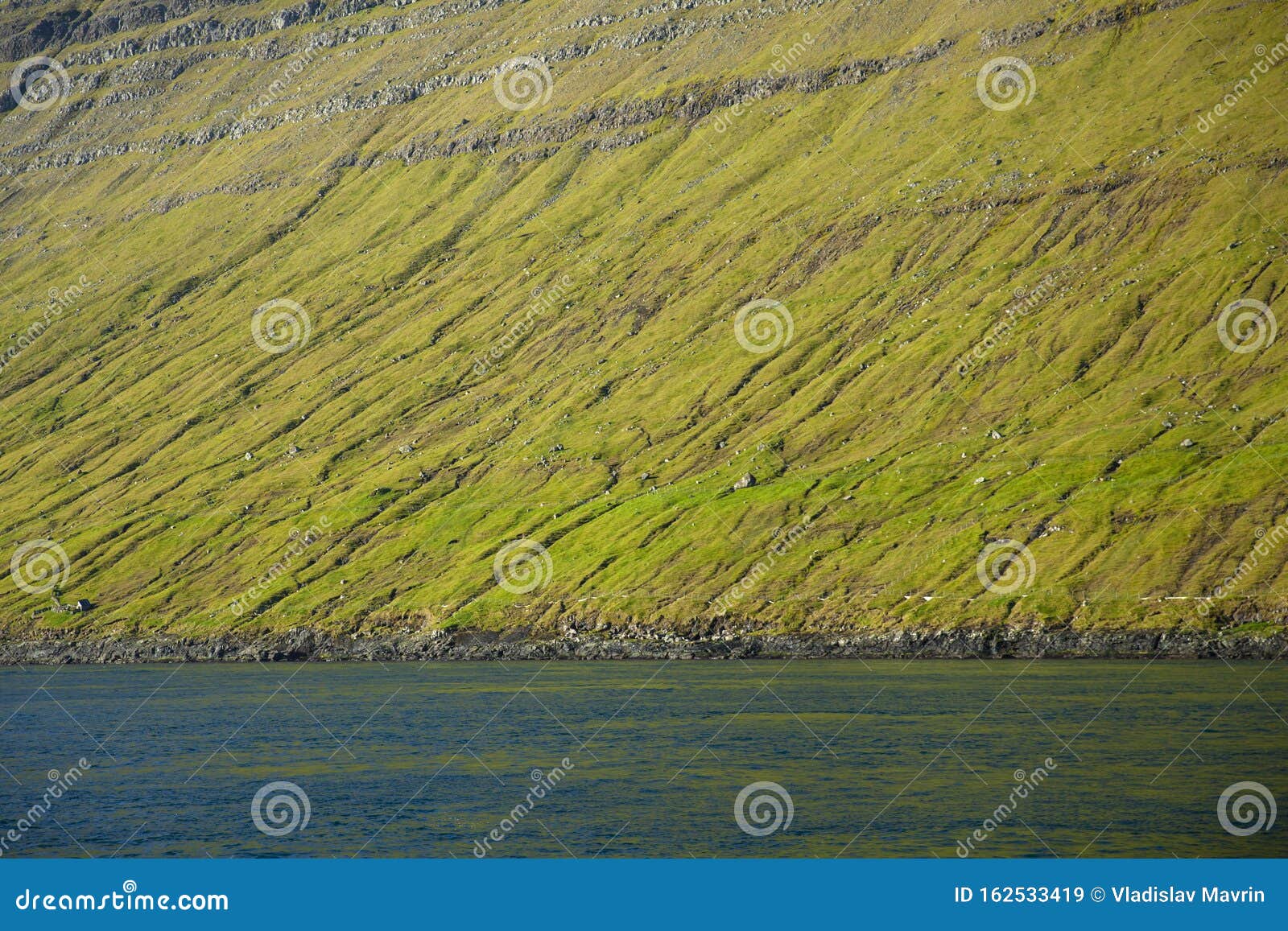 Green Grass Slope of Pyramid Mountains Stock Image - Image of ...
