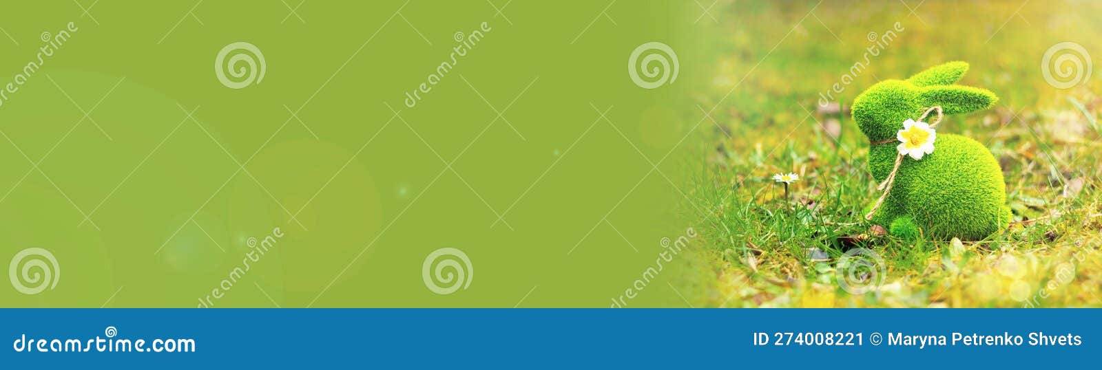 Spring Rabbit In A Green Field Easter Symbol Beautiful April Background ...
