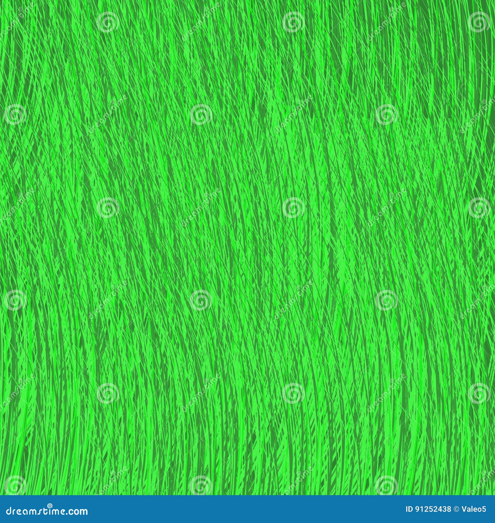 Green Grass Strokes Drawn Background. Stock Vector - Illustration of ...