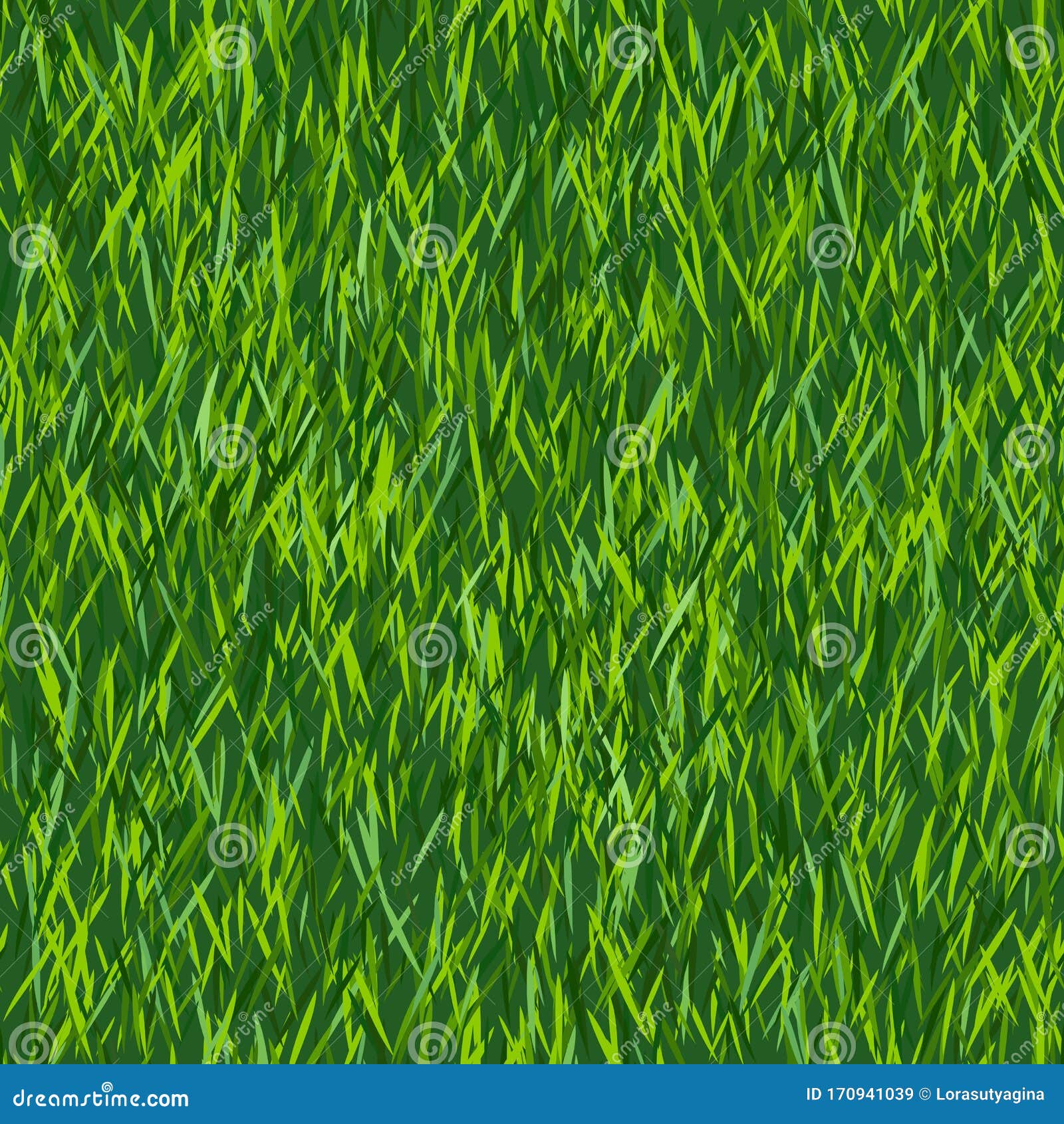 Cartoon Grass Texture Seamless