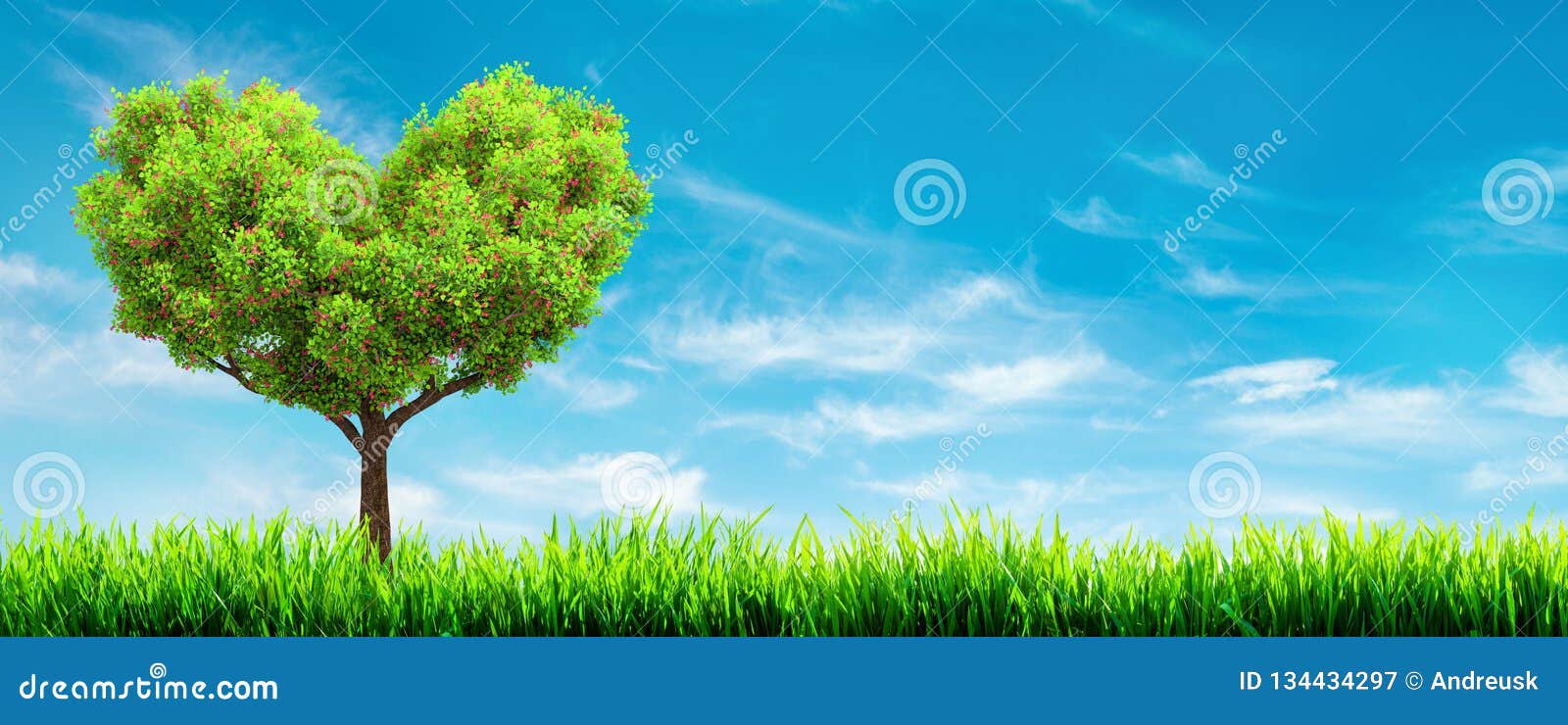 Green Grass and Tree Landscape Stock Image - Image of grow, nature ...