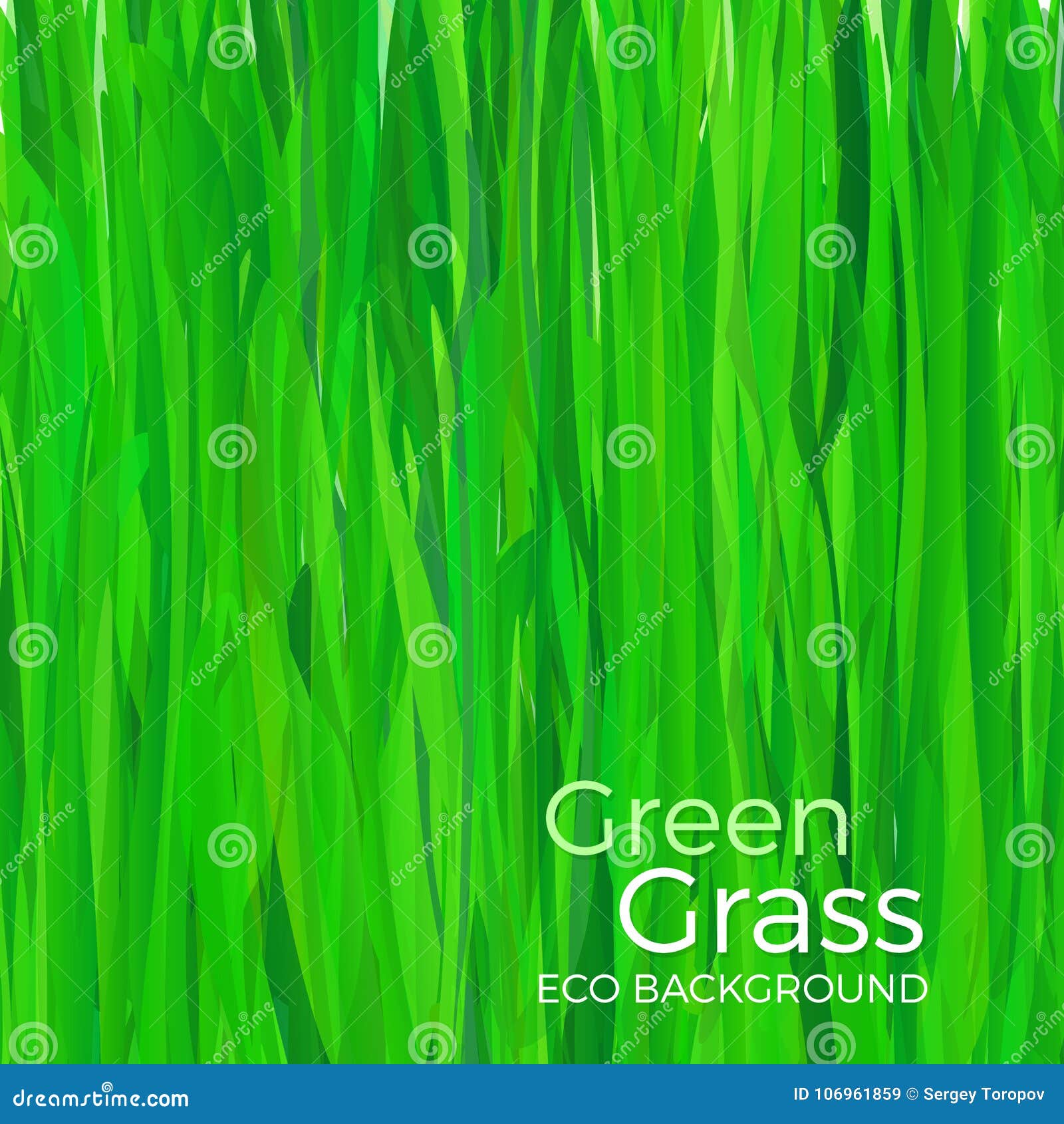 Green Grass Vector Background Stock Vector - Illustration of grass, herb: 106961859