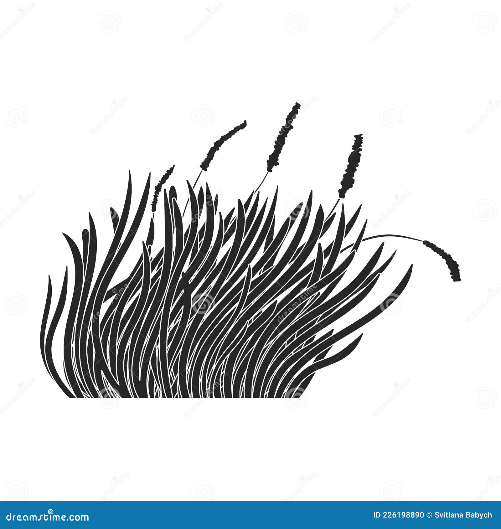 Green Grass Vector Icon.Black Vector Icon Isolated On White Background ...