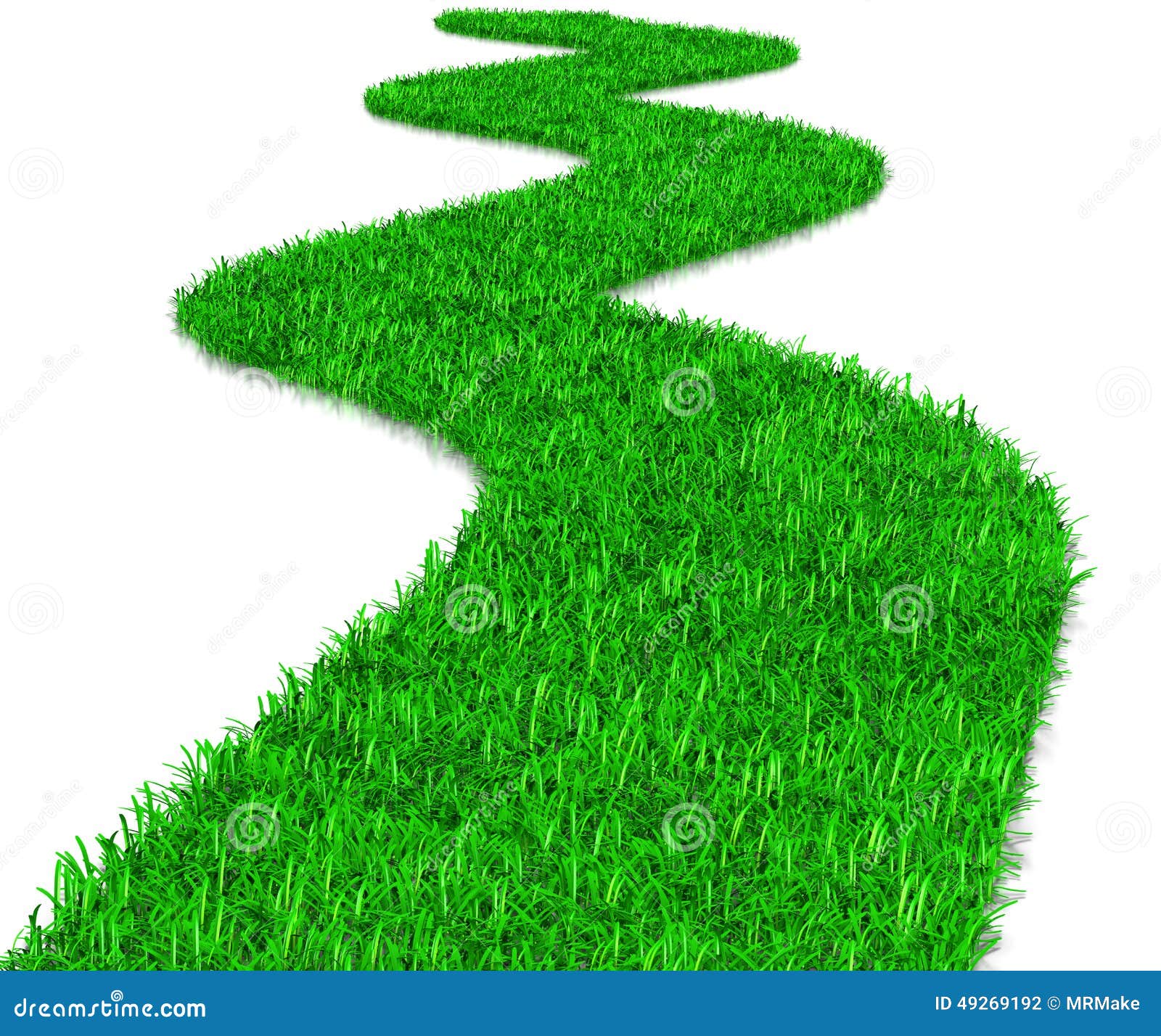 Green Grass Way stock illustration. Illustration of road - 49269192