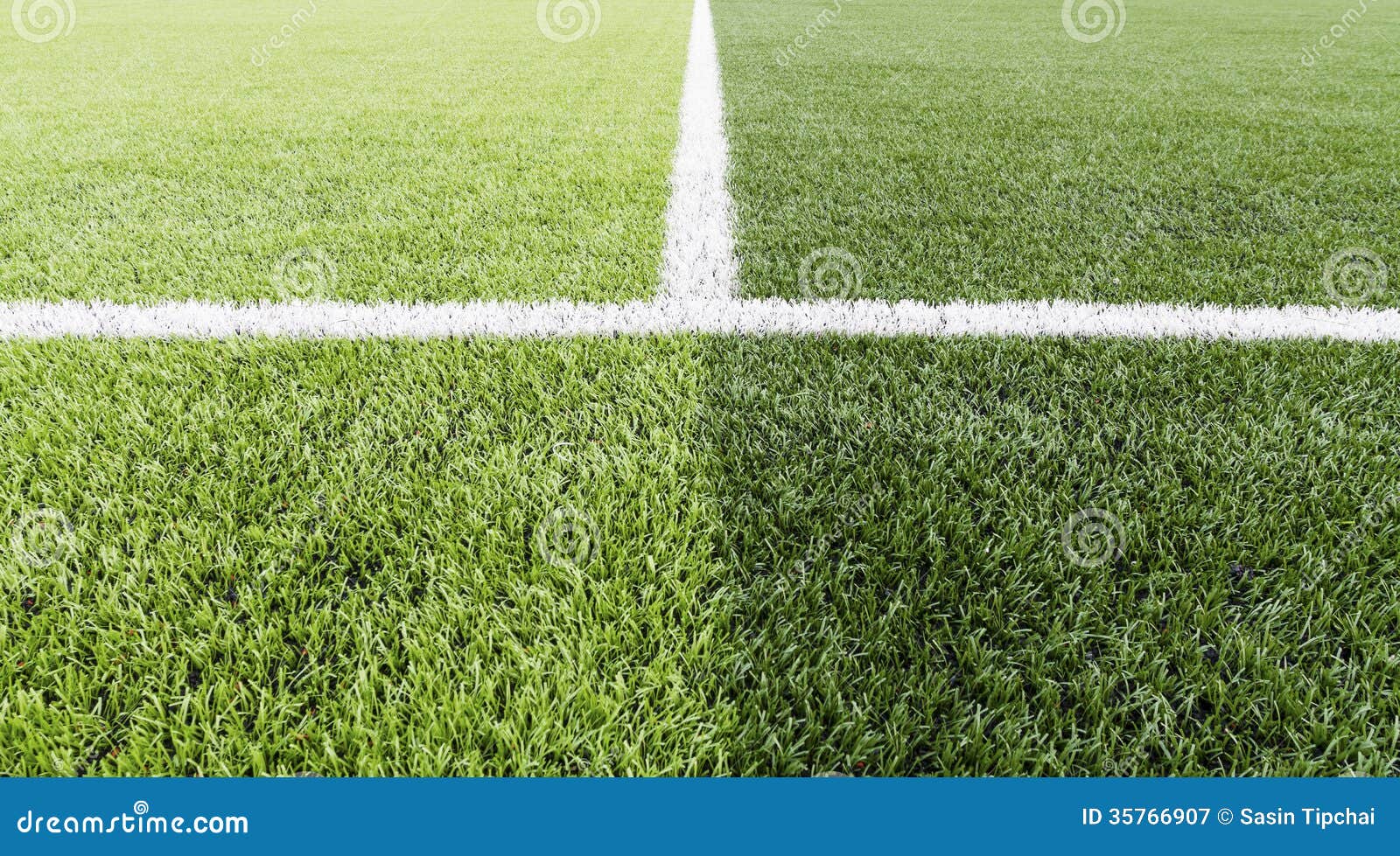Green Grass with White Line of Football Field Stock Image - Image of ...