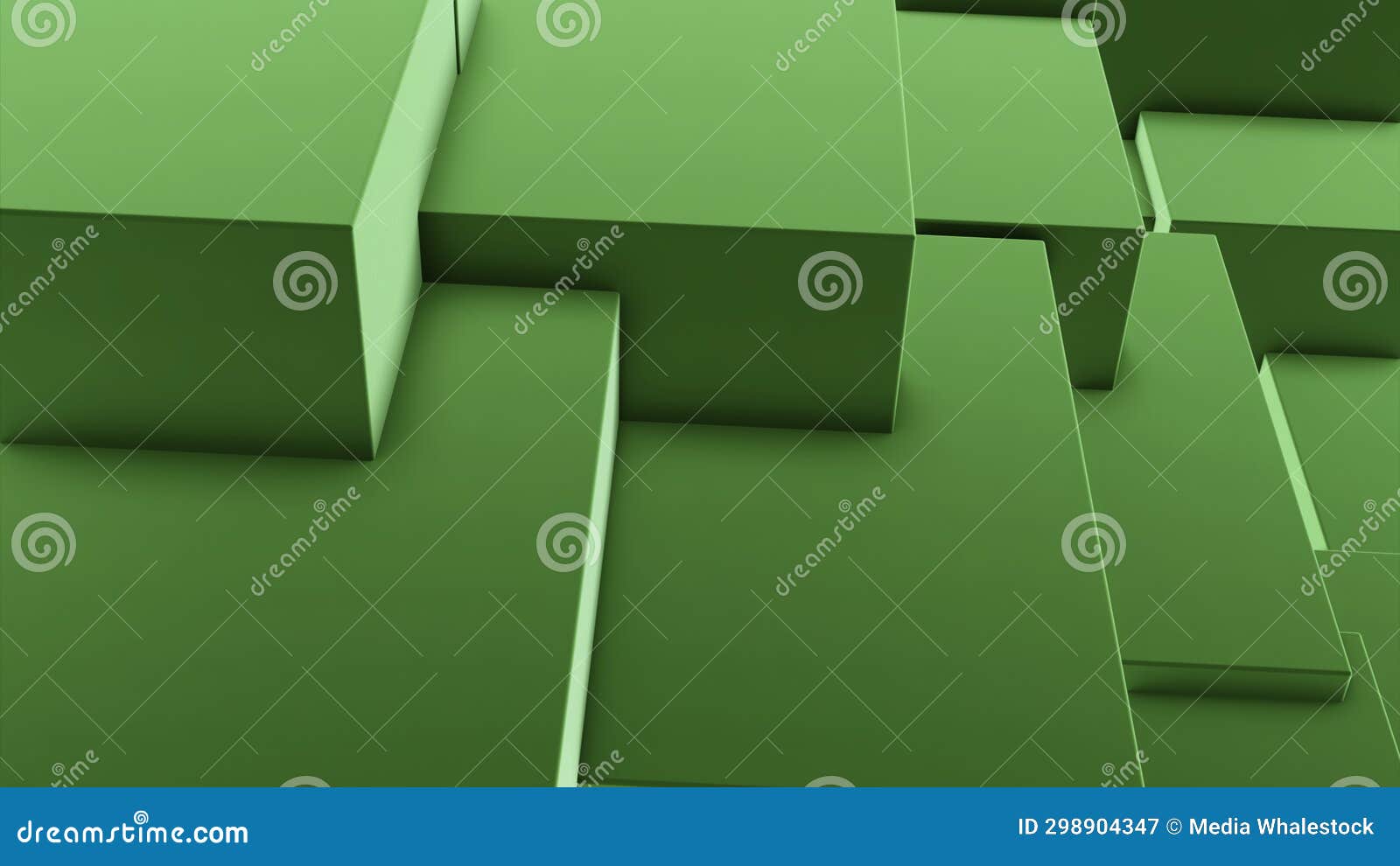 Green and Gray Background. Design. Spreading Squares on the Floor ...