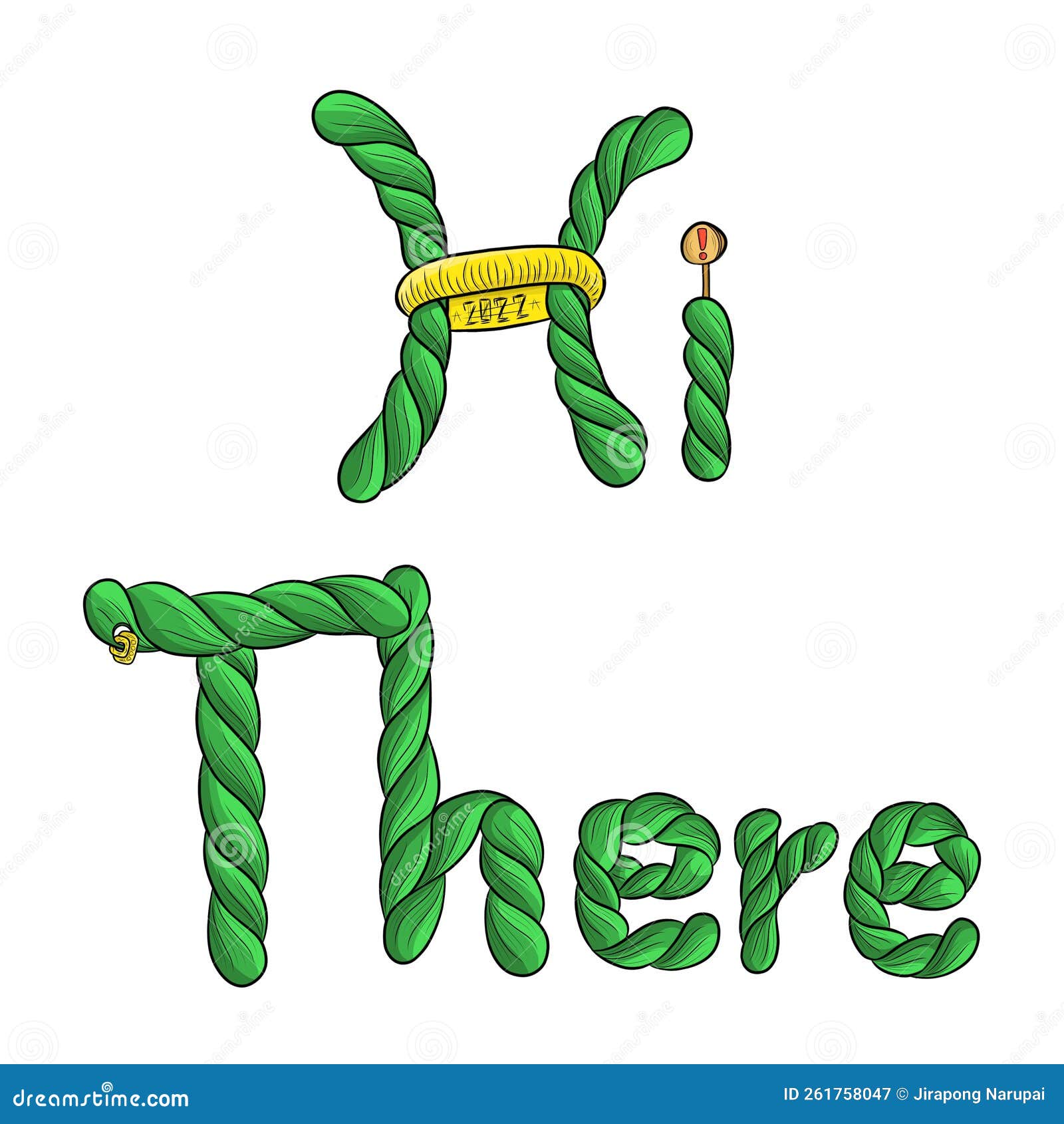 Green greetings vine sign stock illustration. Illustration of symbol ...