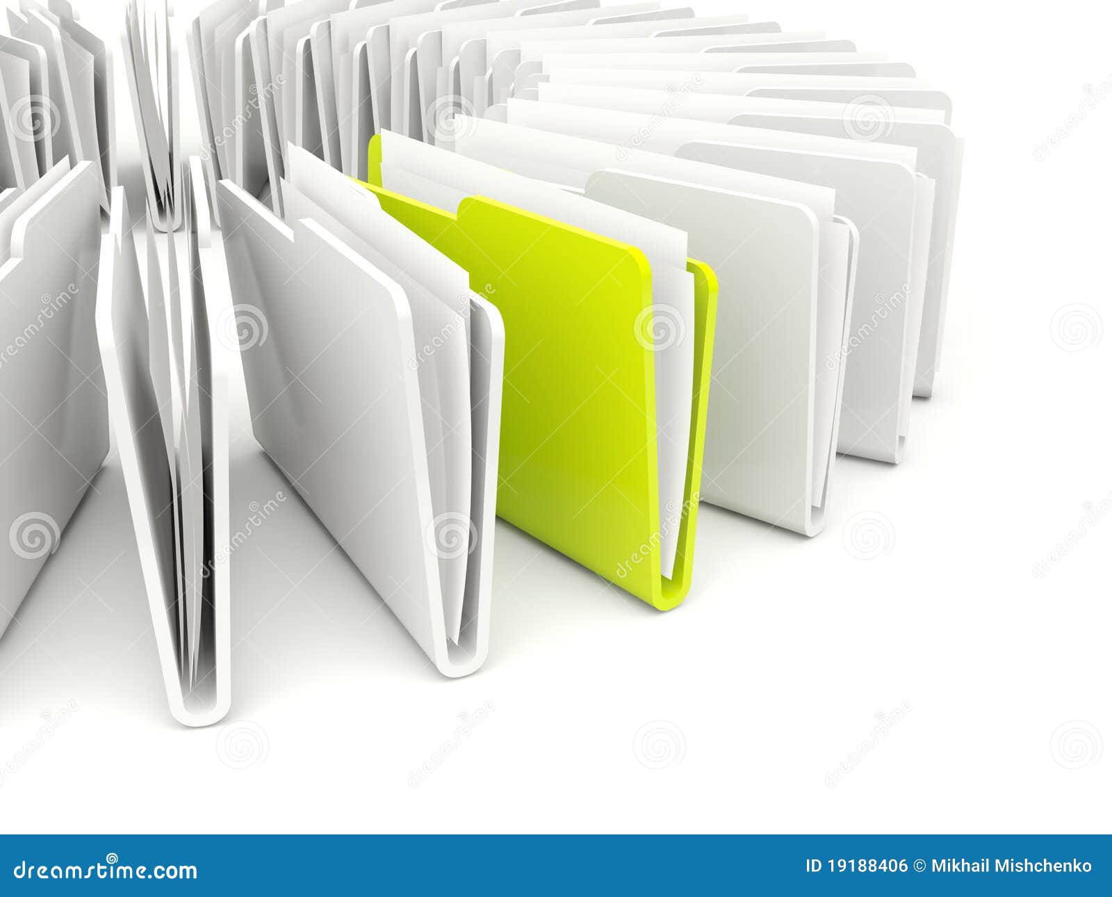 Green and grey folders stock illustration. Illustration of business ...