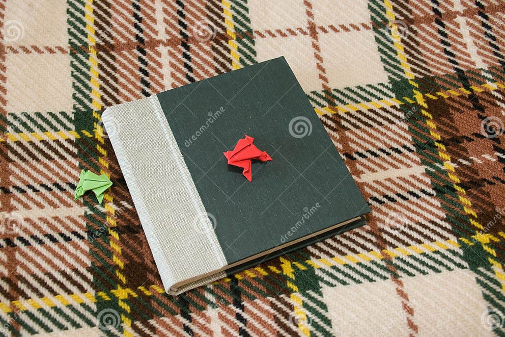 Green and Grey Notebook (notepad) on a Checkered Background. Hobby ...